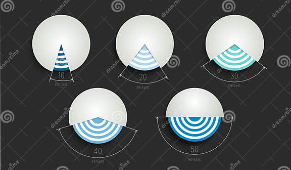 Round graphs, charts. stock vector. Illustration of design - 74301274