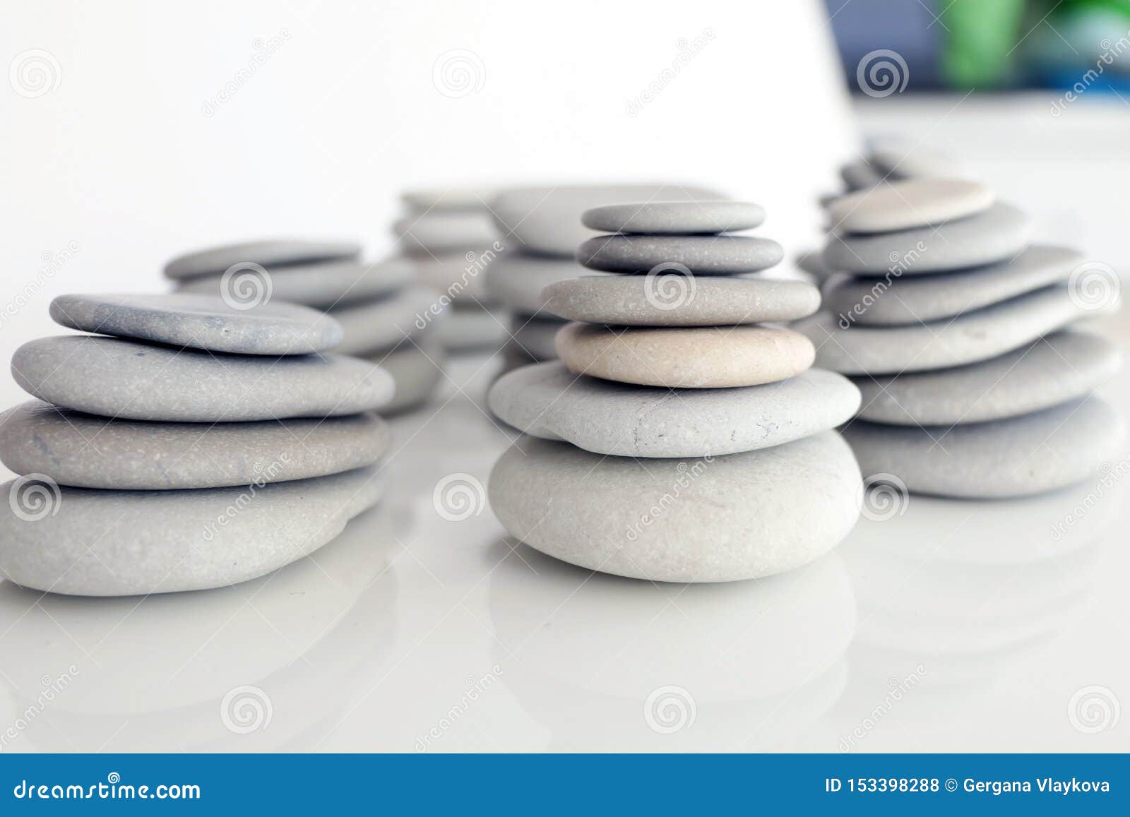 Round Gray Stones on a White Background Stock Photo - Image of stones ...