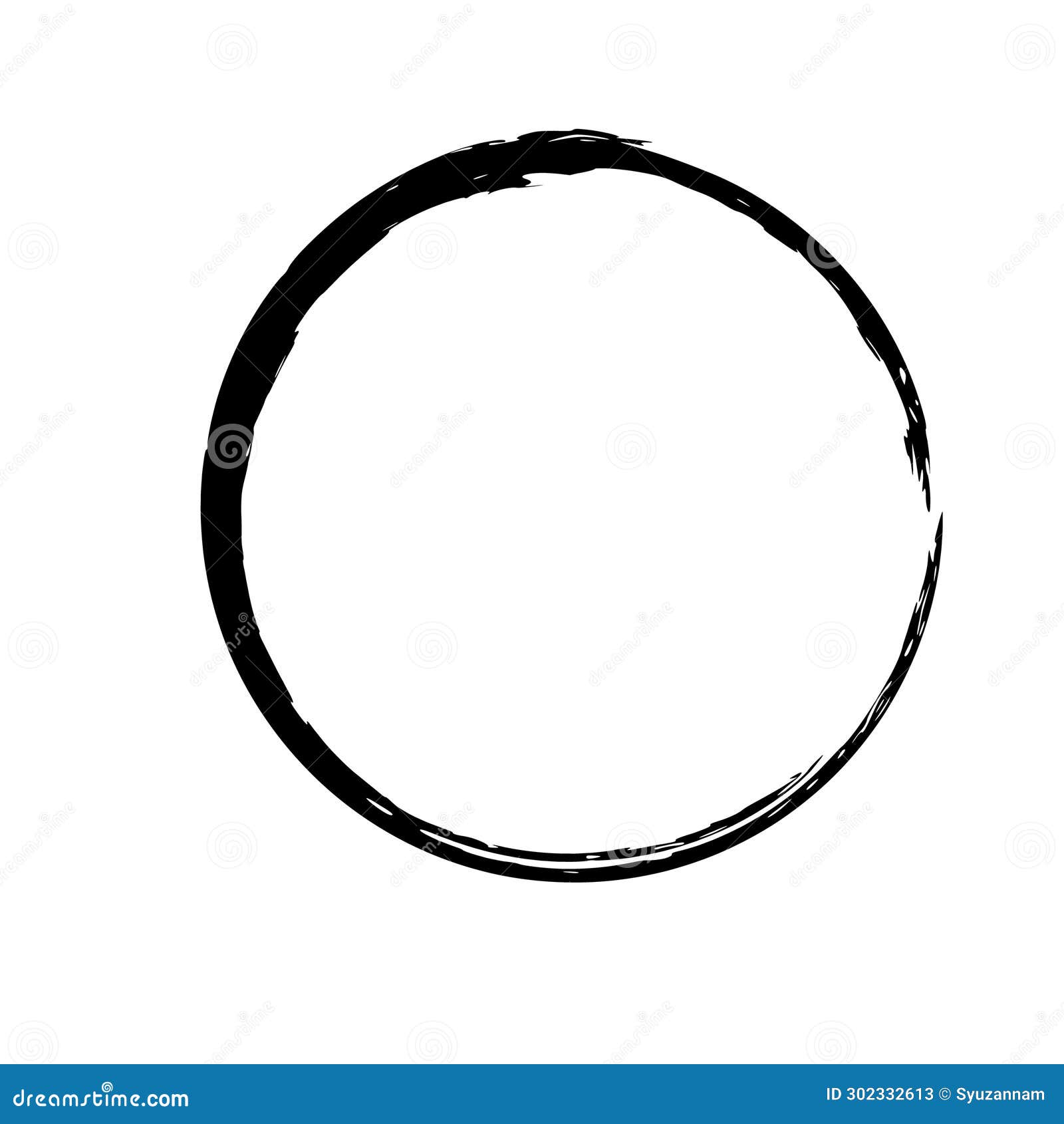 Round Grunge Frame. Circle Border Stock Vector - Illustration of sign ...