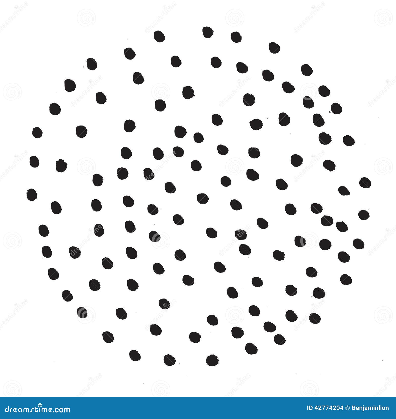 Round Grunge Texture stock illustration. Illustration of dotted - 42774204