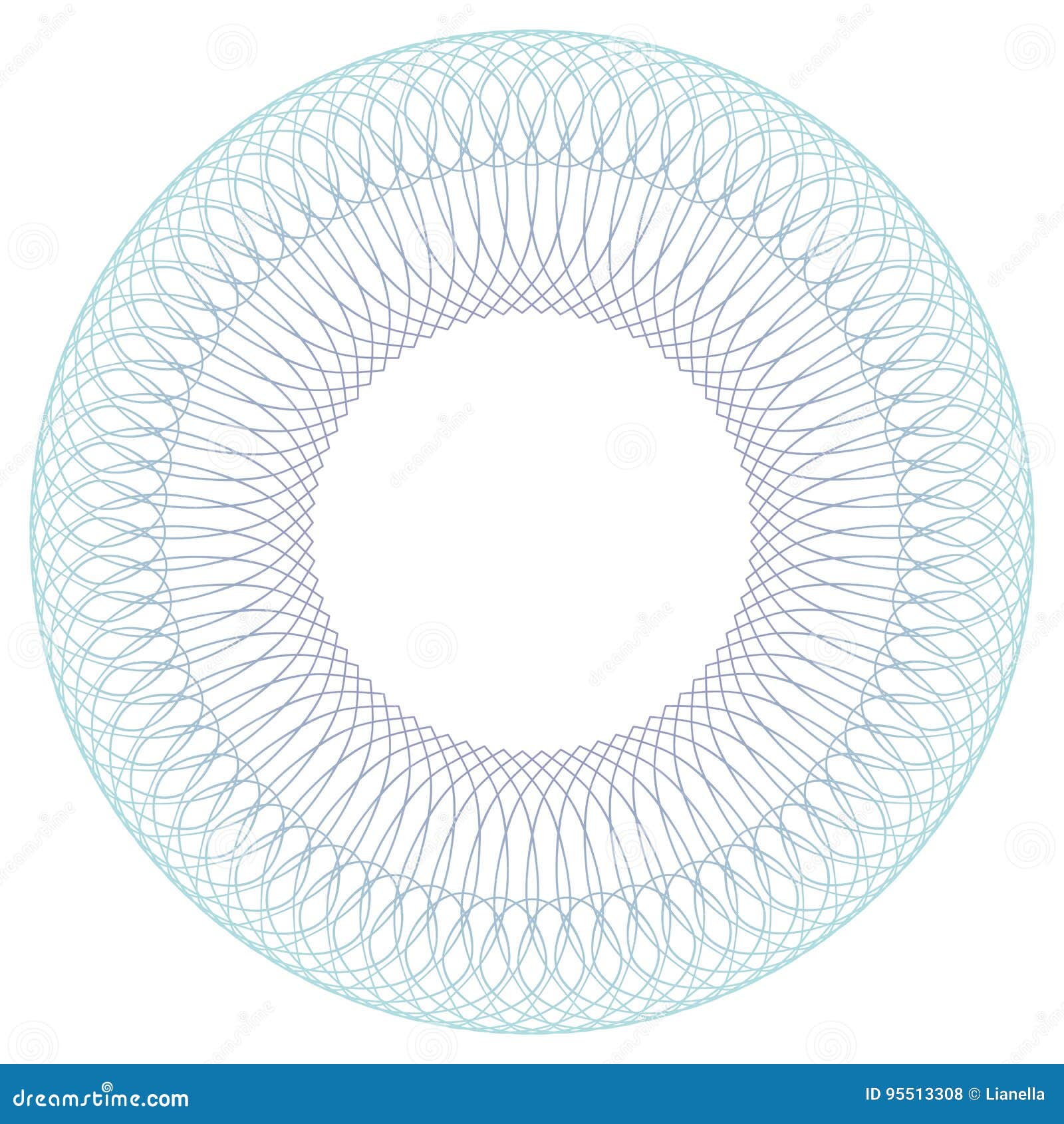 Round Guilloche Pattern stock vector. Illustration of diploma - 95513308