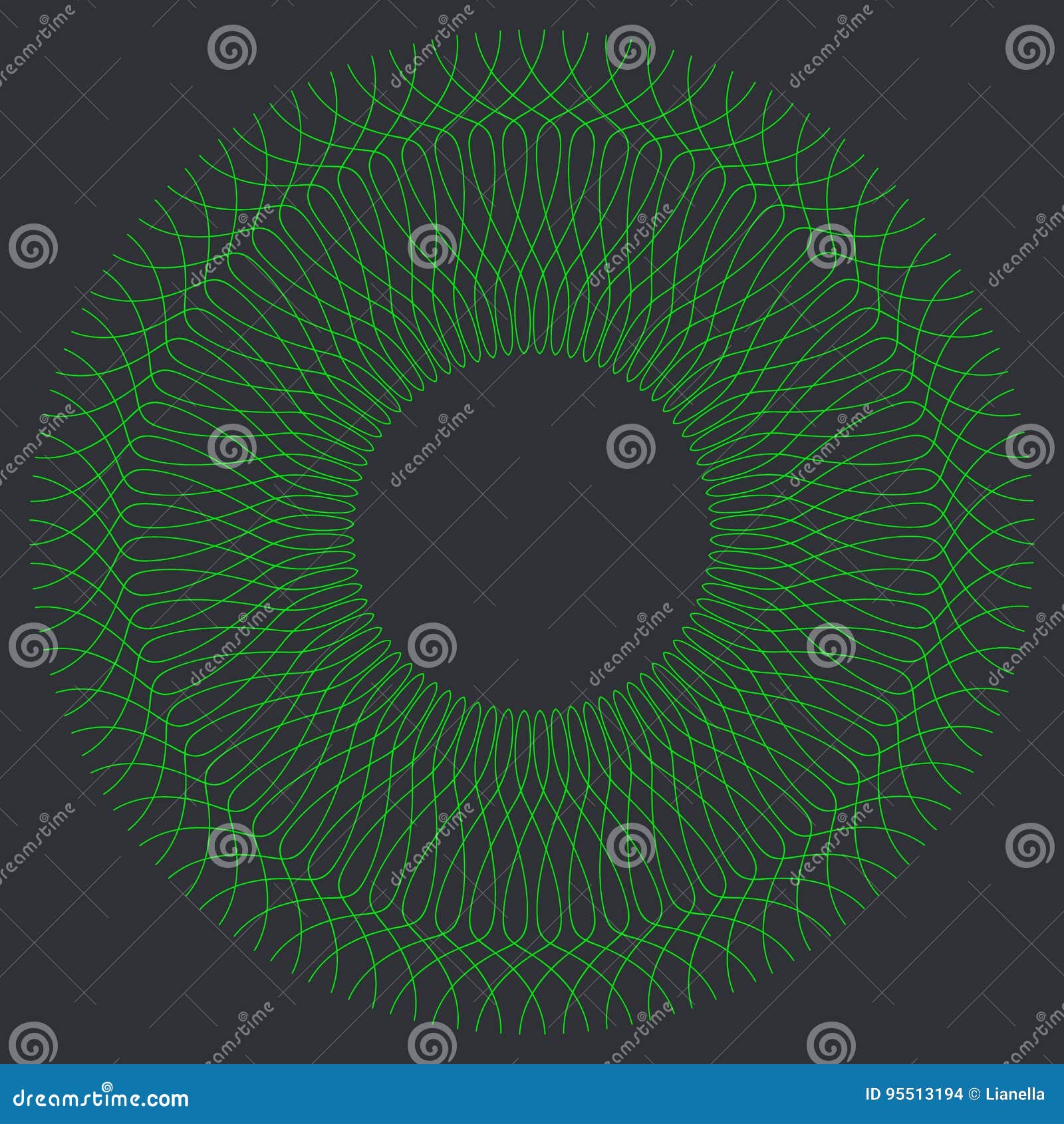 Round Guilloche Pattern stock vector. Illustration of frame - 95513194