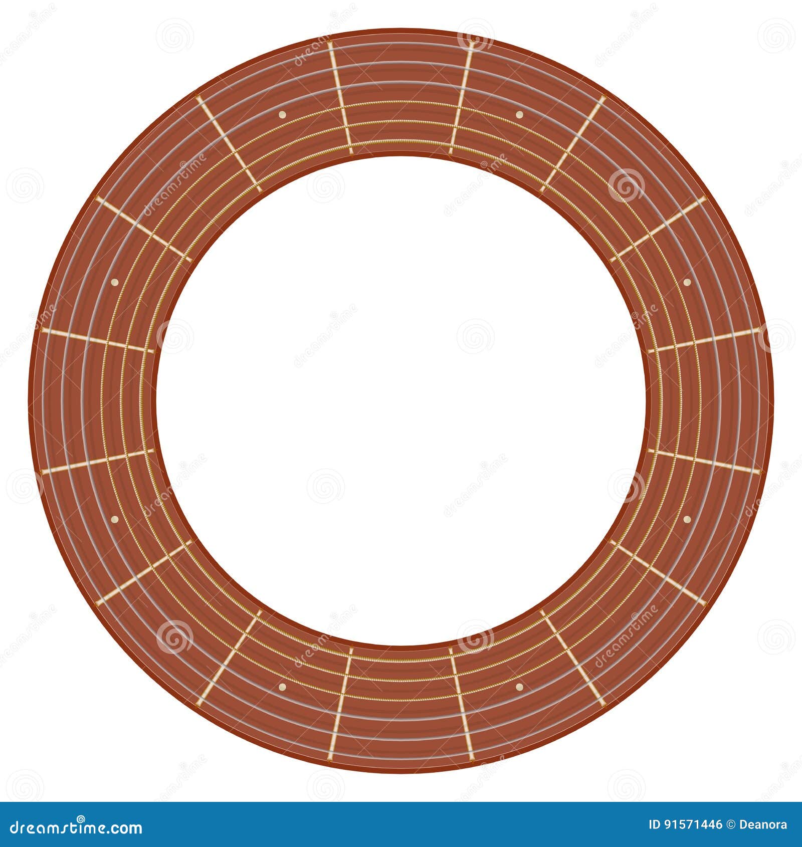 Round Guitar Fretboard Illustration Stock Illustration - Illustration ...