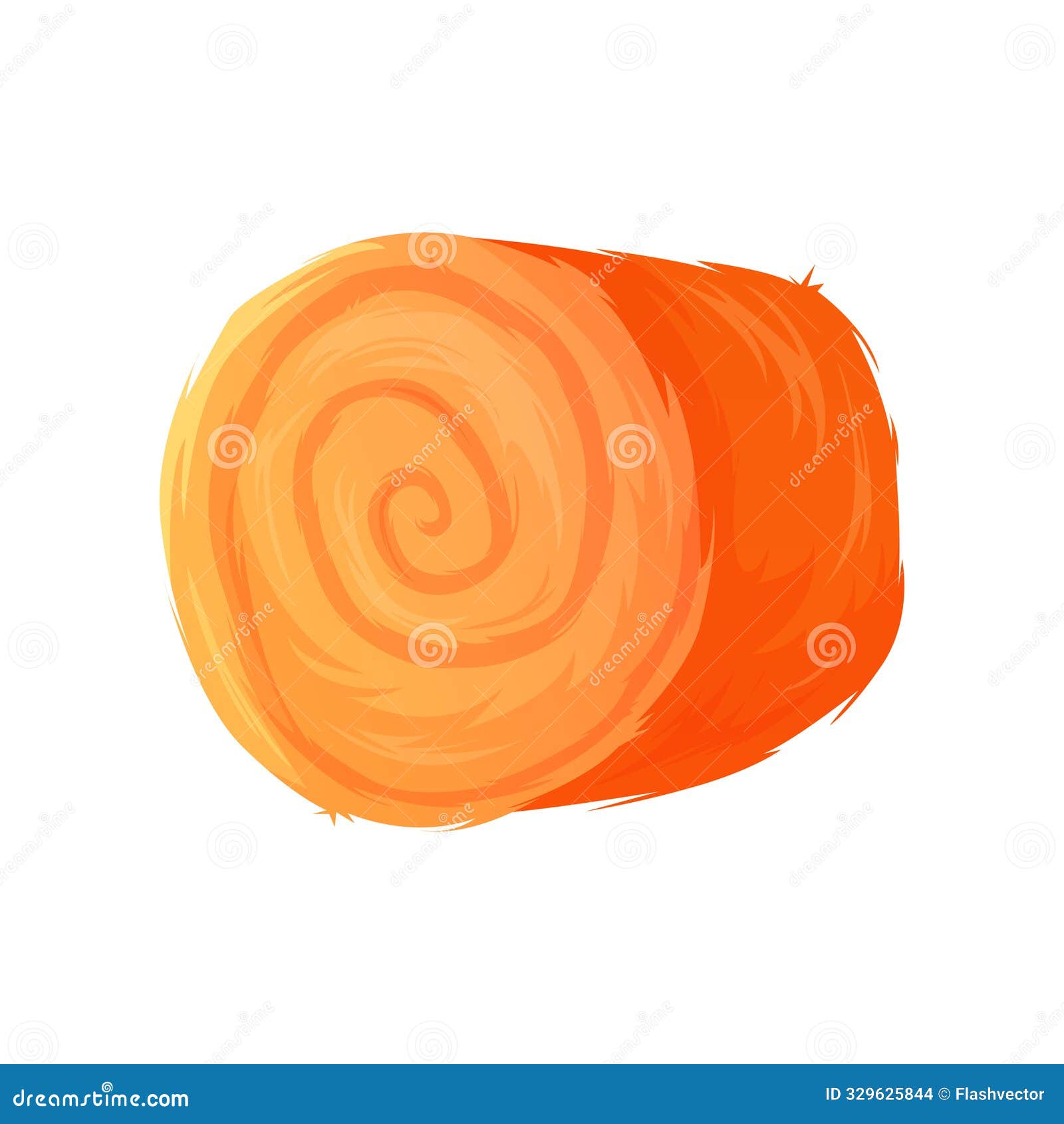 Hay Bale, Gold Wheat Stack Tied With Twine. Golden Straw, Dry Glass ...