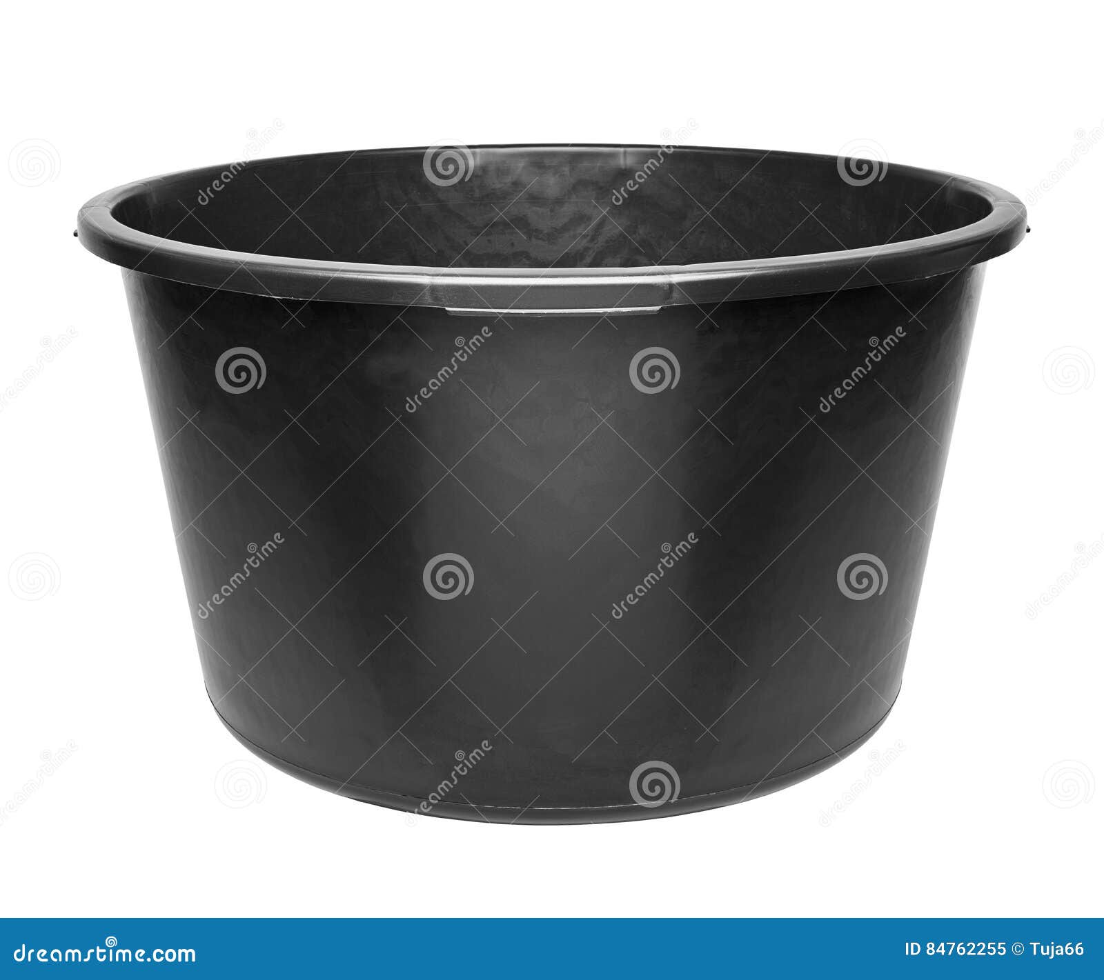 Round Heavy Duty Black Plastic Basin Stock Image - Image of handbasin ...