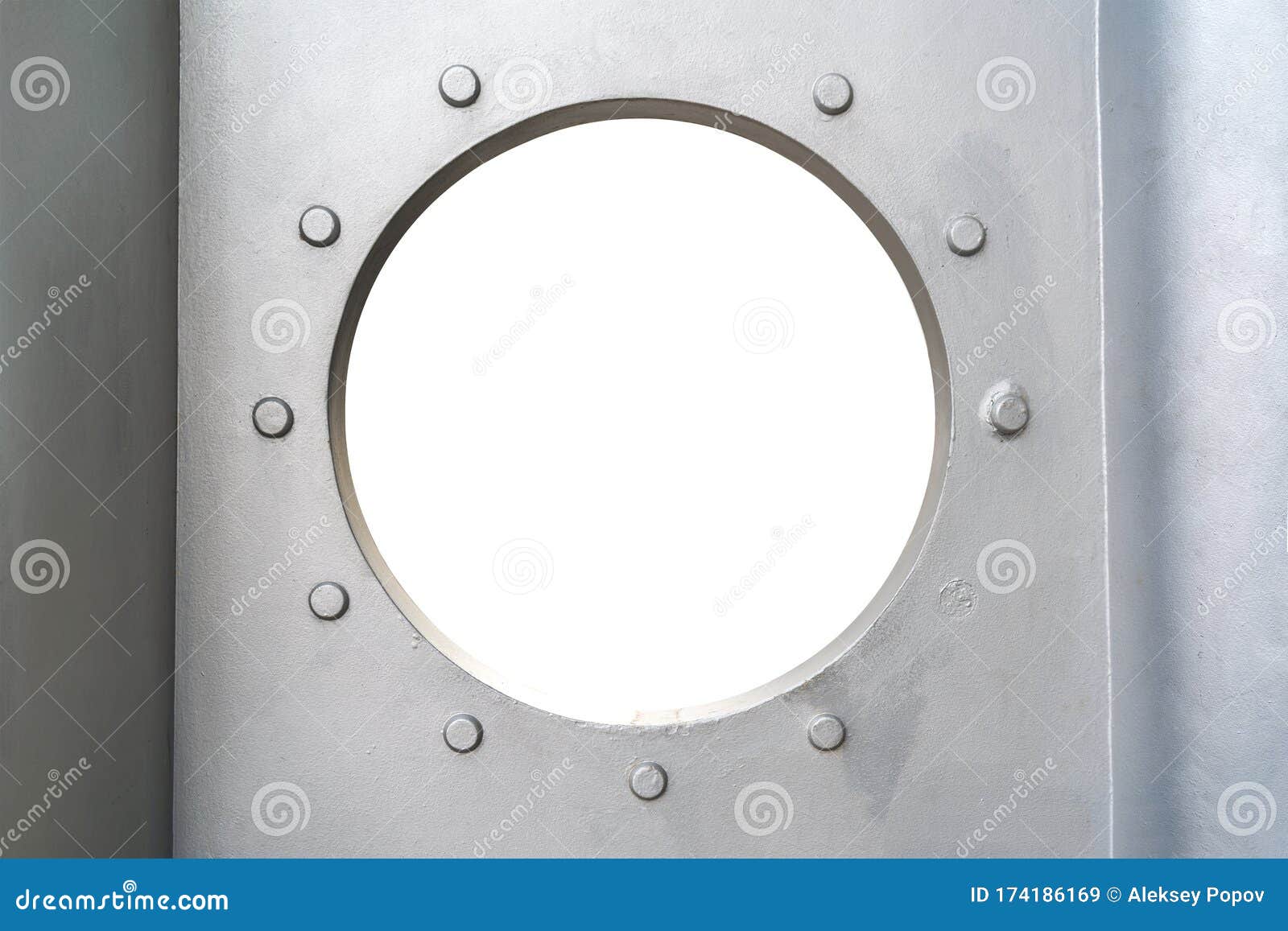 Round Hole in a Metal Structure. Stock Image - Image of round, circle ...