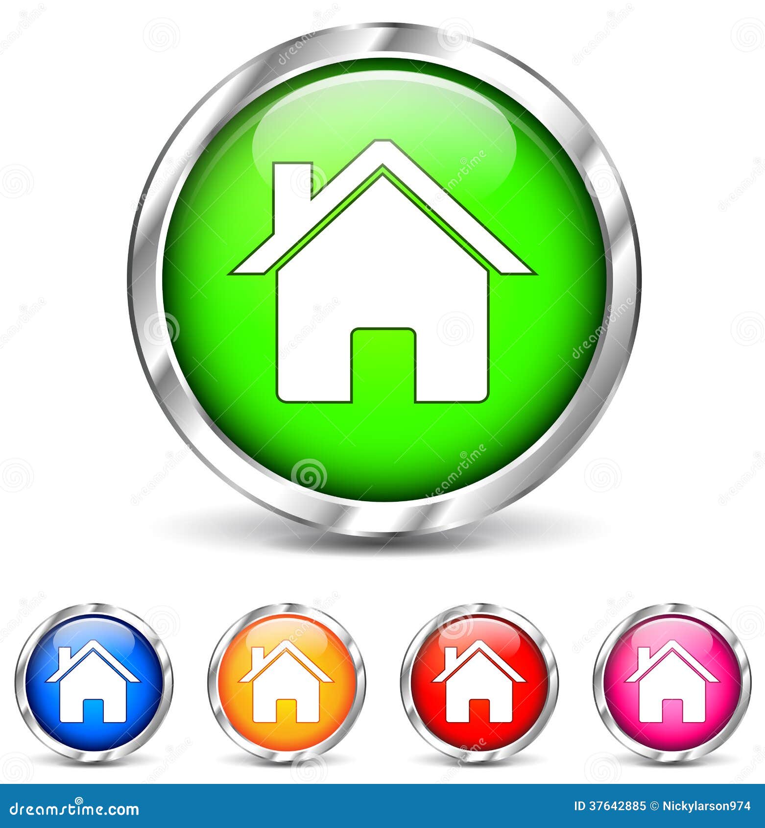 Round home icons stock vector. Illustration of homepage - 37642885