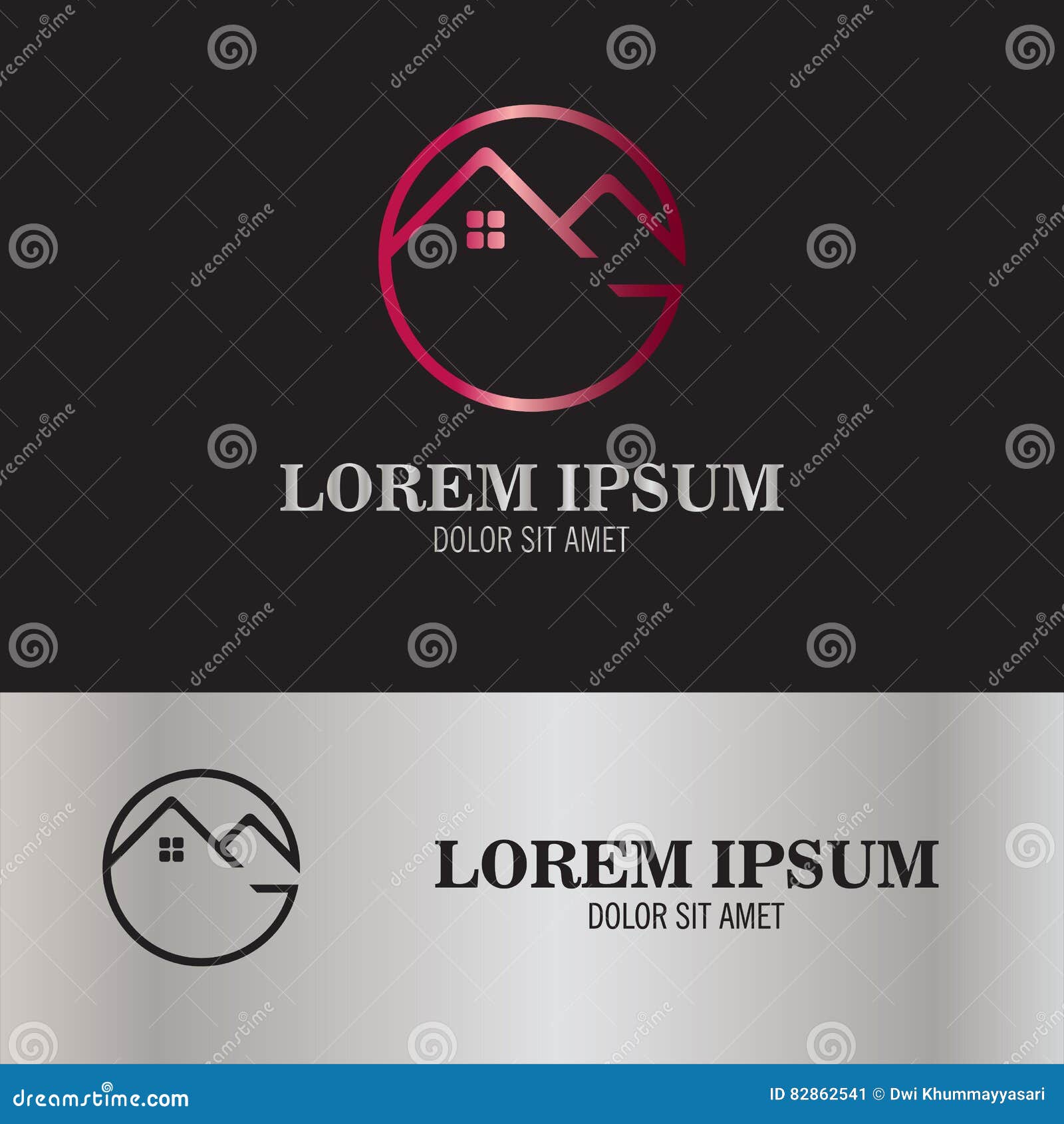 Round home logo stock vector. Illustration of flat, building - 82862541