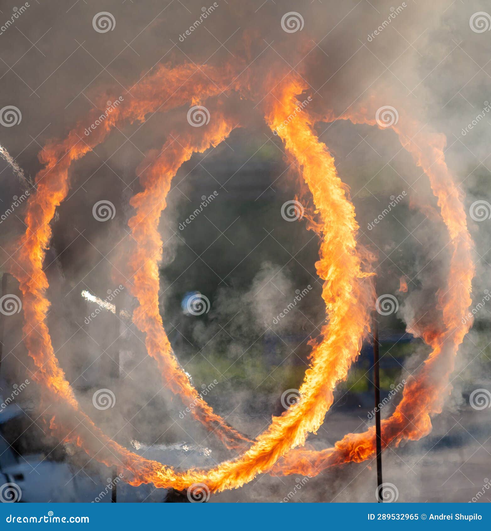 Round hoop of fire flame stock image. Image of round - 289532965
