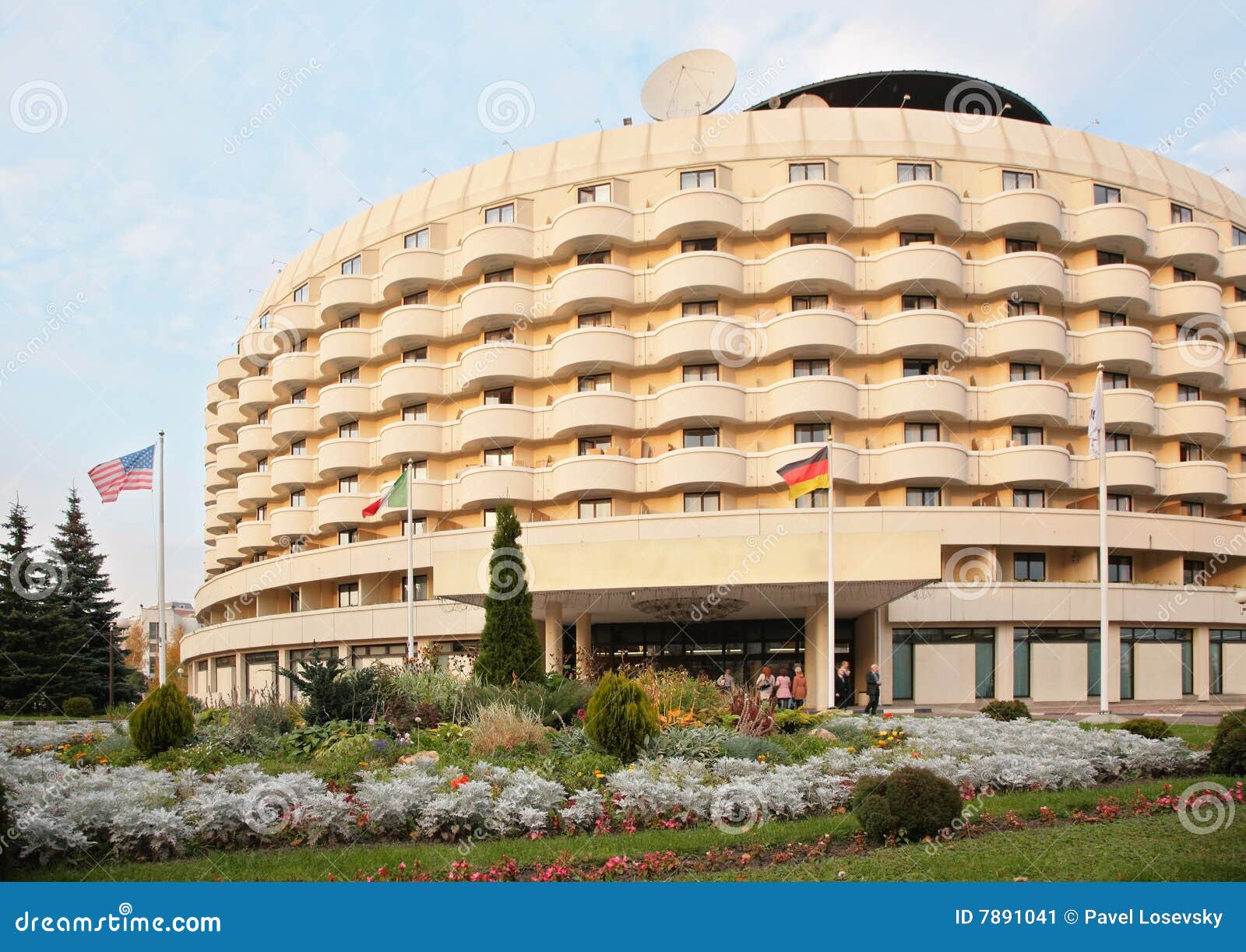 Round hotel stock image. Image of light, pattern, travel - 7891041