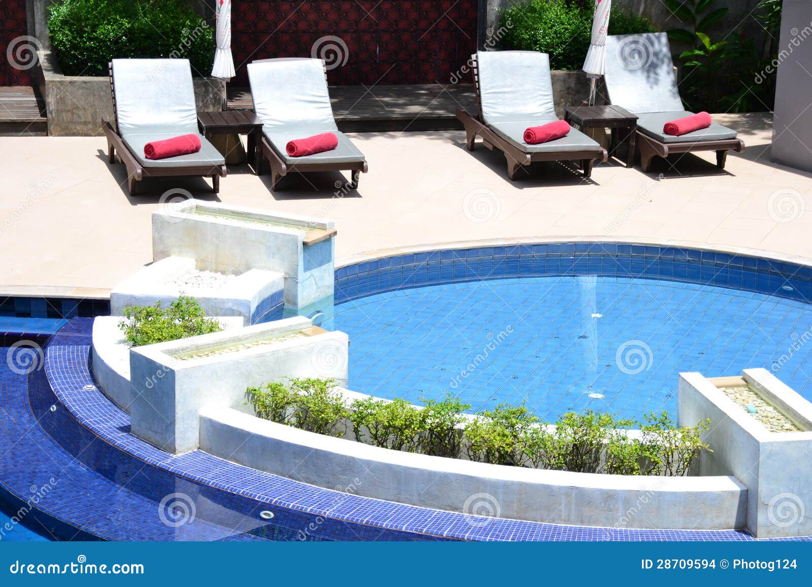 Round hotel swimming pool stock photo. Image of chair - 28709594