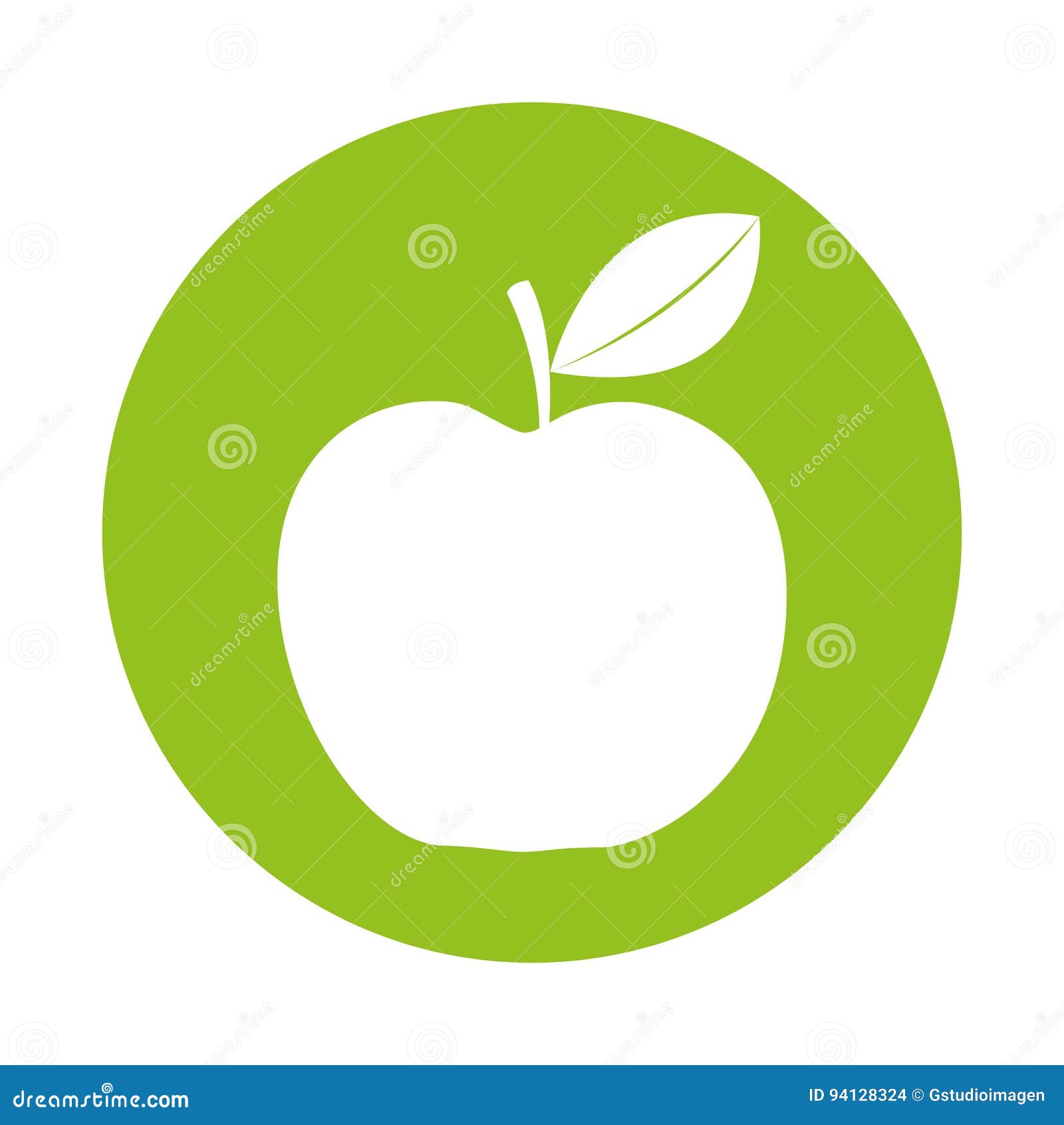 Round icon apple cartoon stock vector. Illustration of path - 94128324