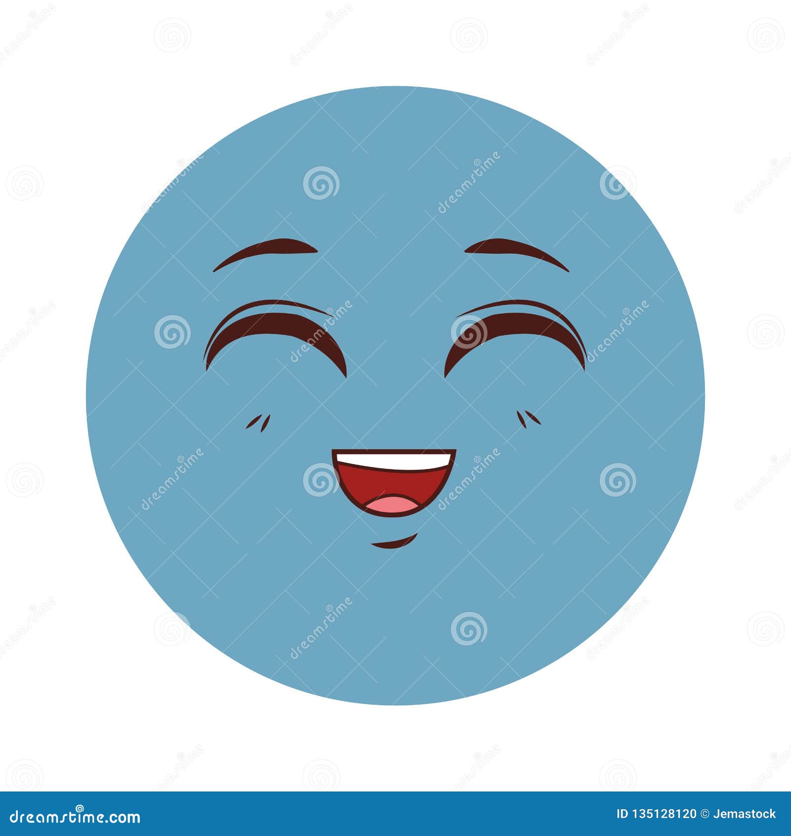 Round icon face cartoon stock vector. Illustration of icon - 135128120