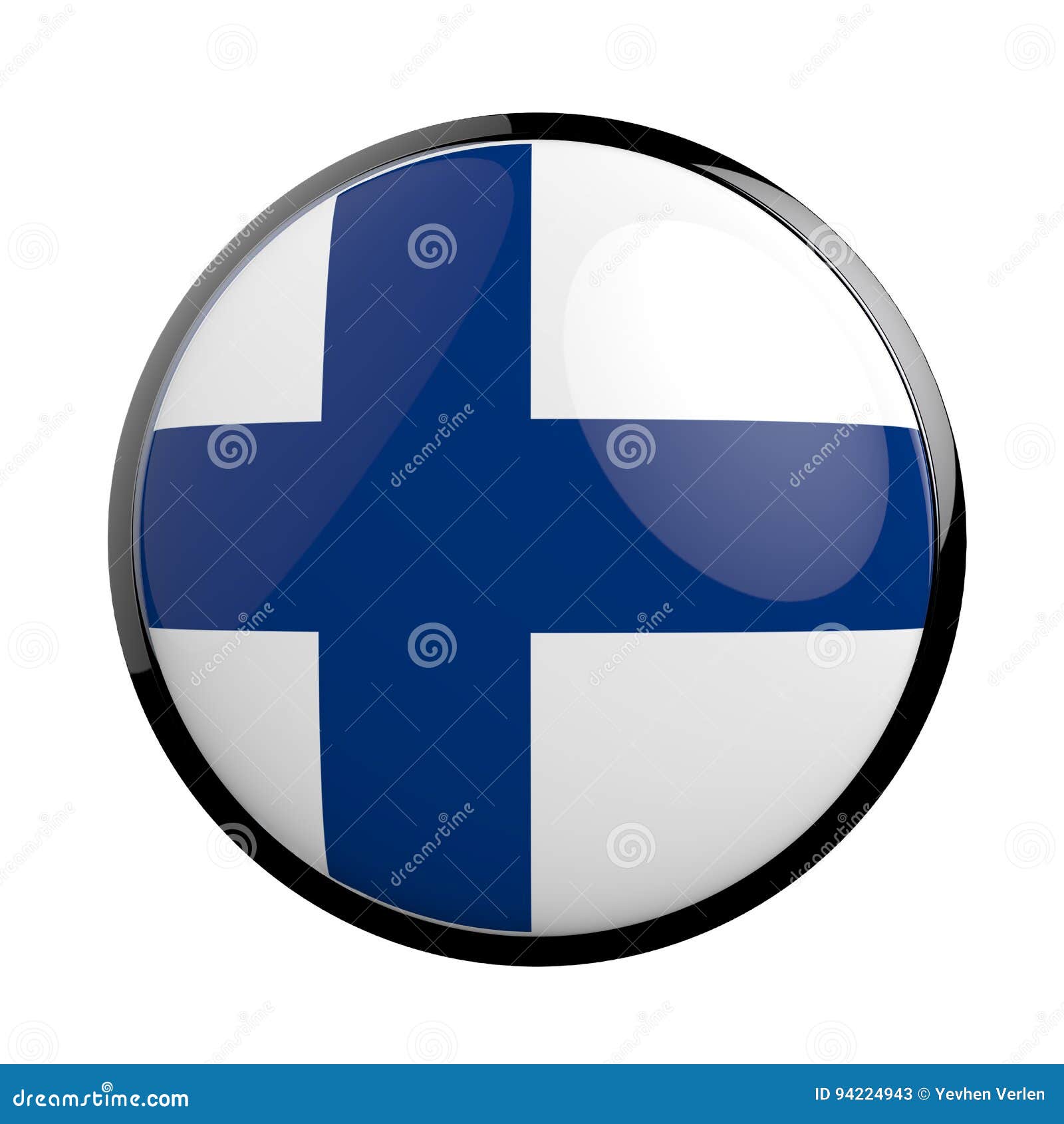 Round Icon Flag of Finland. Stock Illustration - Illustration of ...