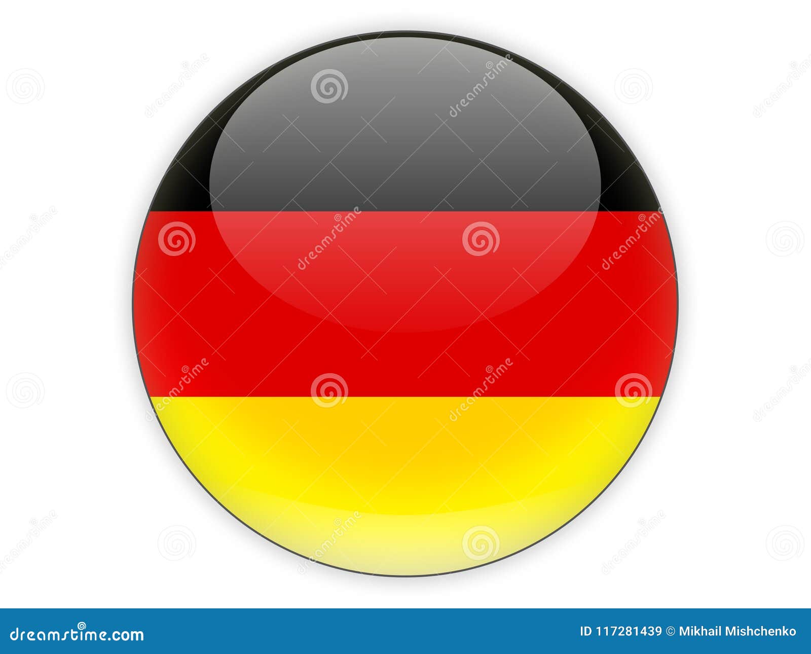 Round Icon with Flag of Germany Stock Illustration - Illustration of ...