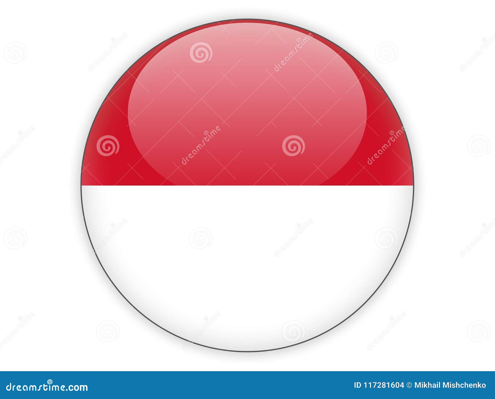 Round Icon with Flag of Monaco Stock Illustration - Illustration of ...