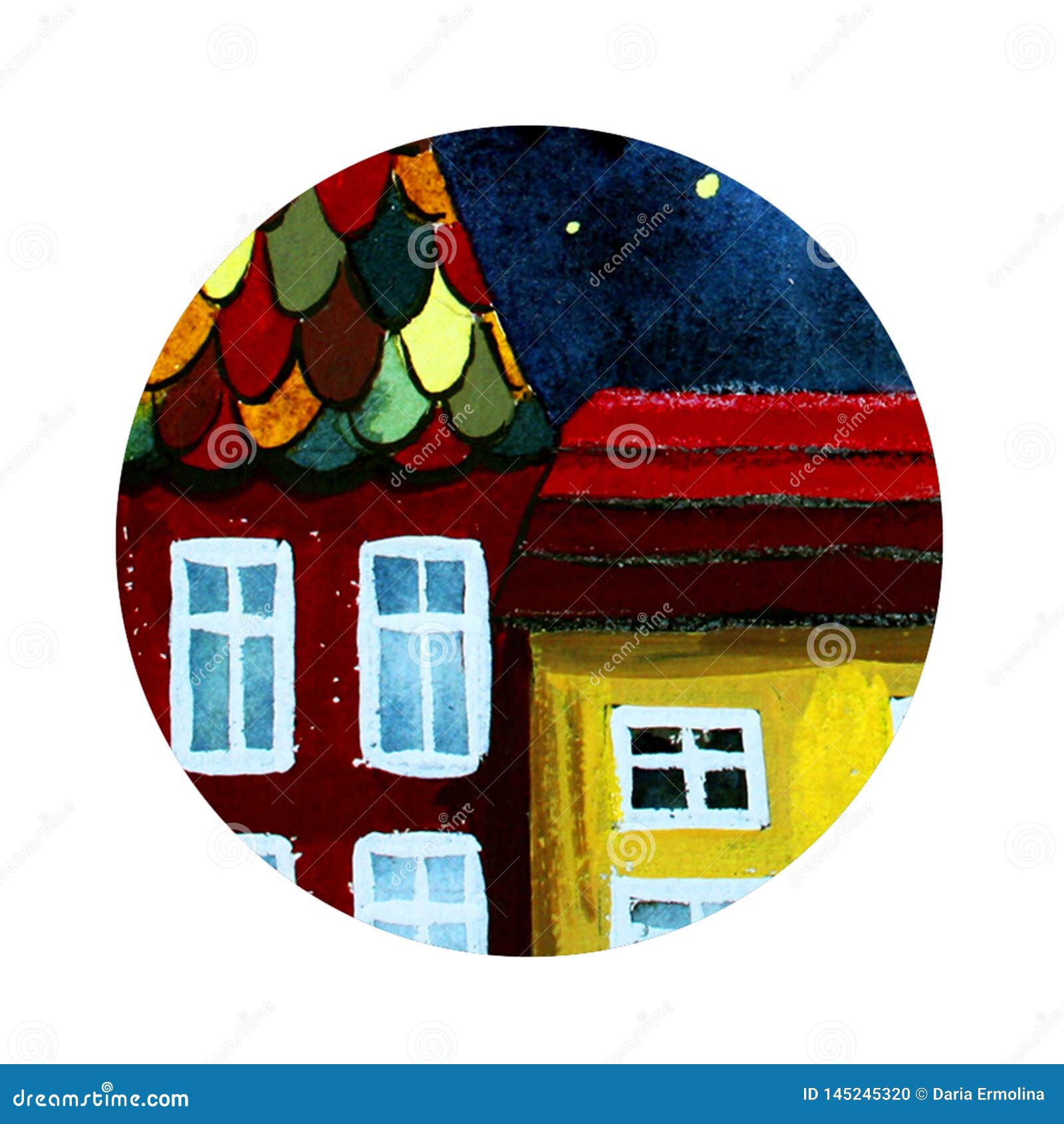 Round icon of the house stock illustration. Illustration of graphic ...