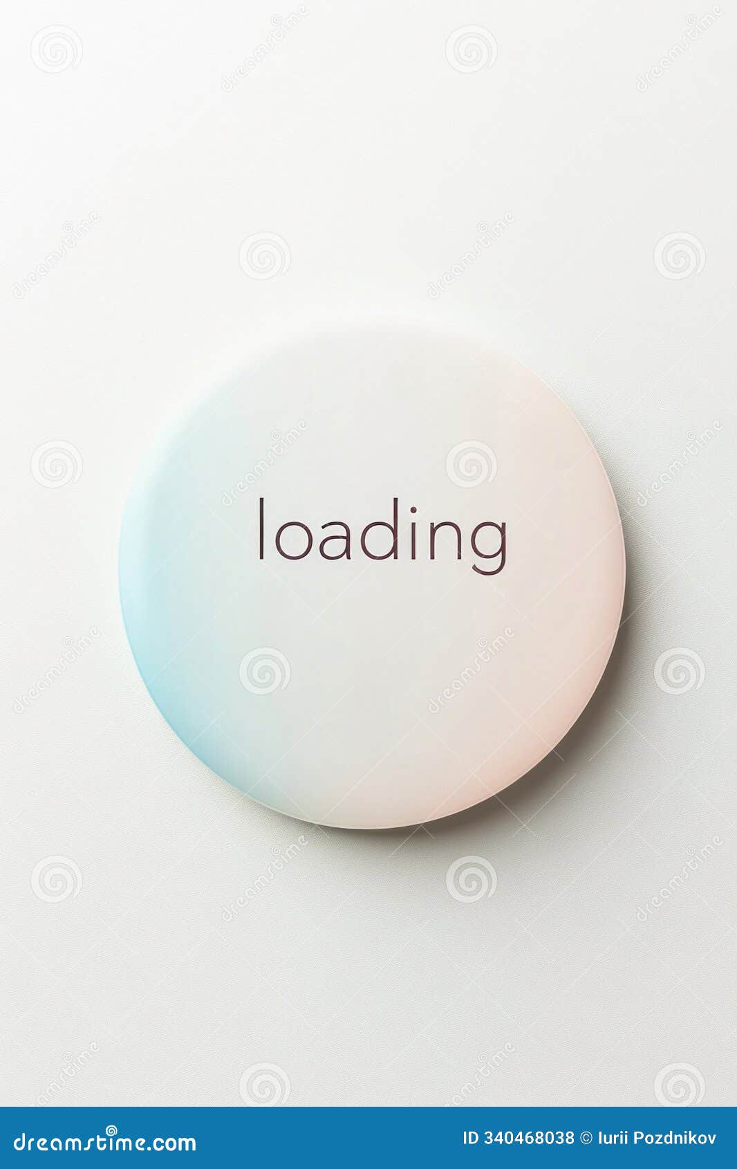 Round Loading Icon Button Showing Progress Bar is Loading Stock Photo ...