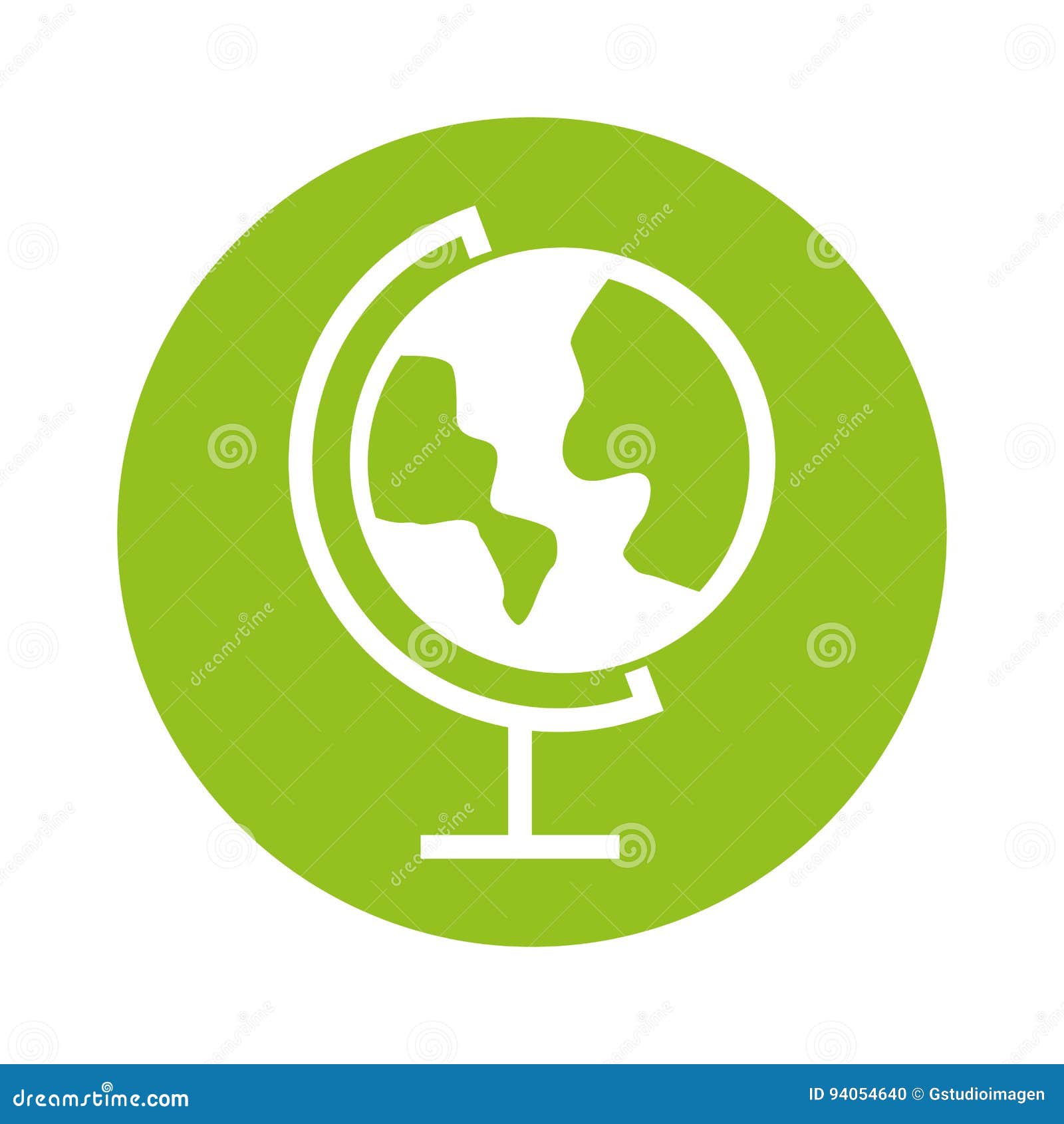 Round Icon World Map Cartoon Stock Vector - Illustration of geography ...