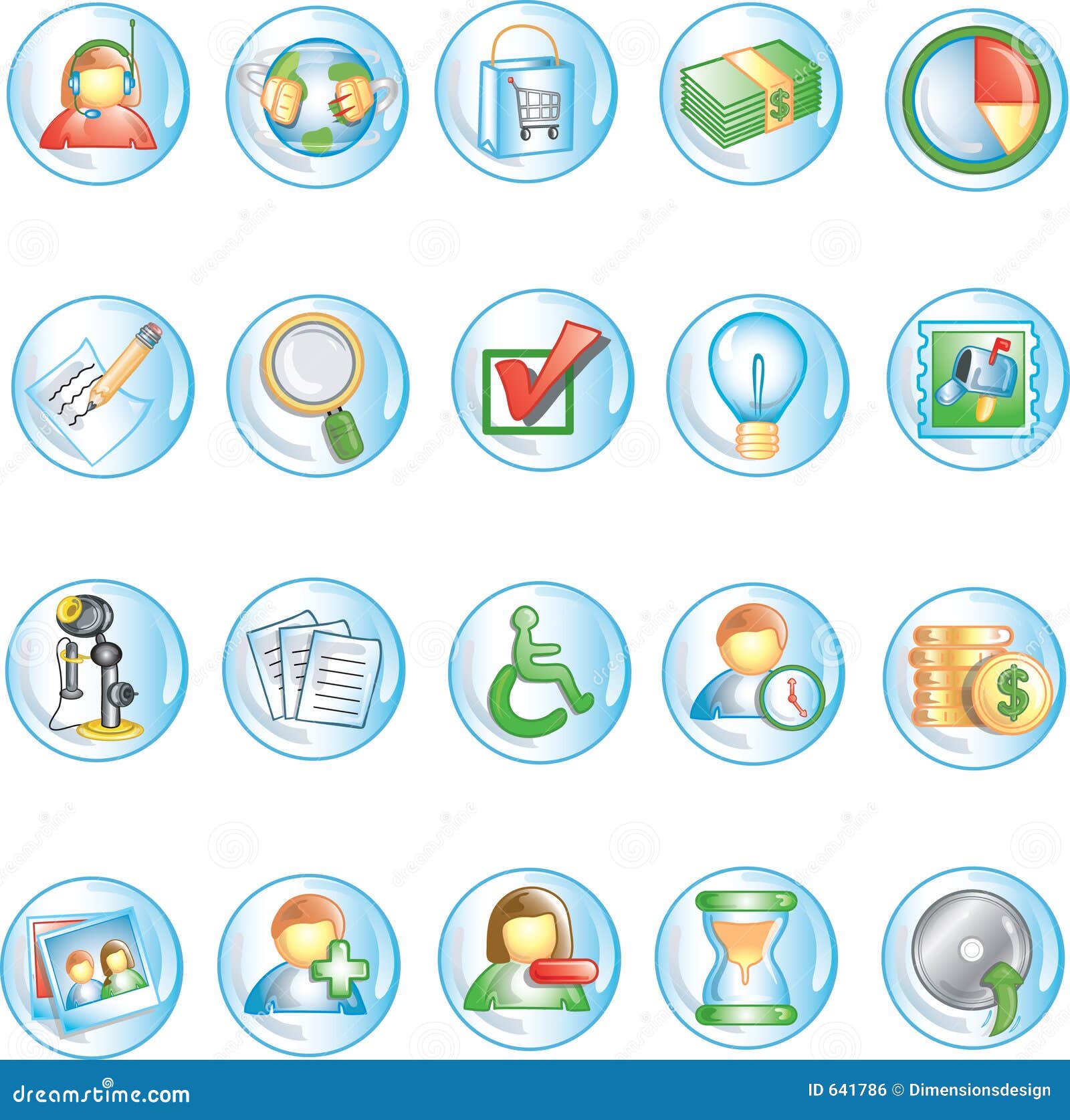 Round Icons 1 stock vector. Illustration of paper, office - 641786