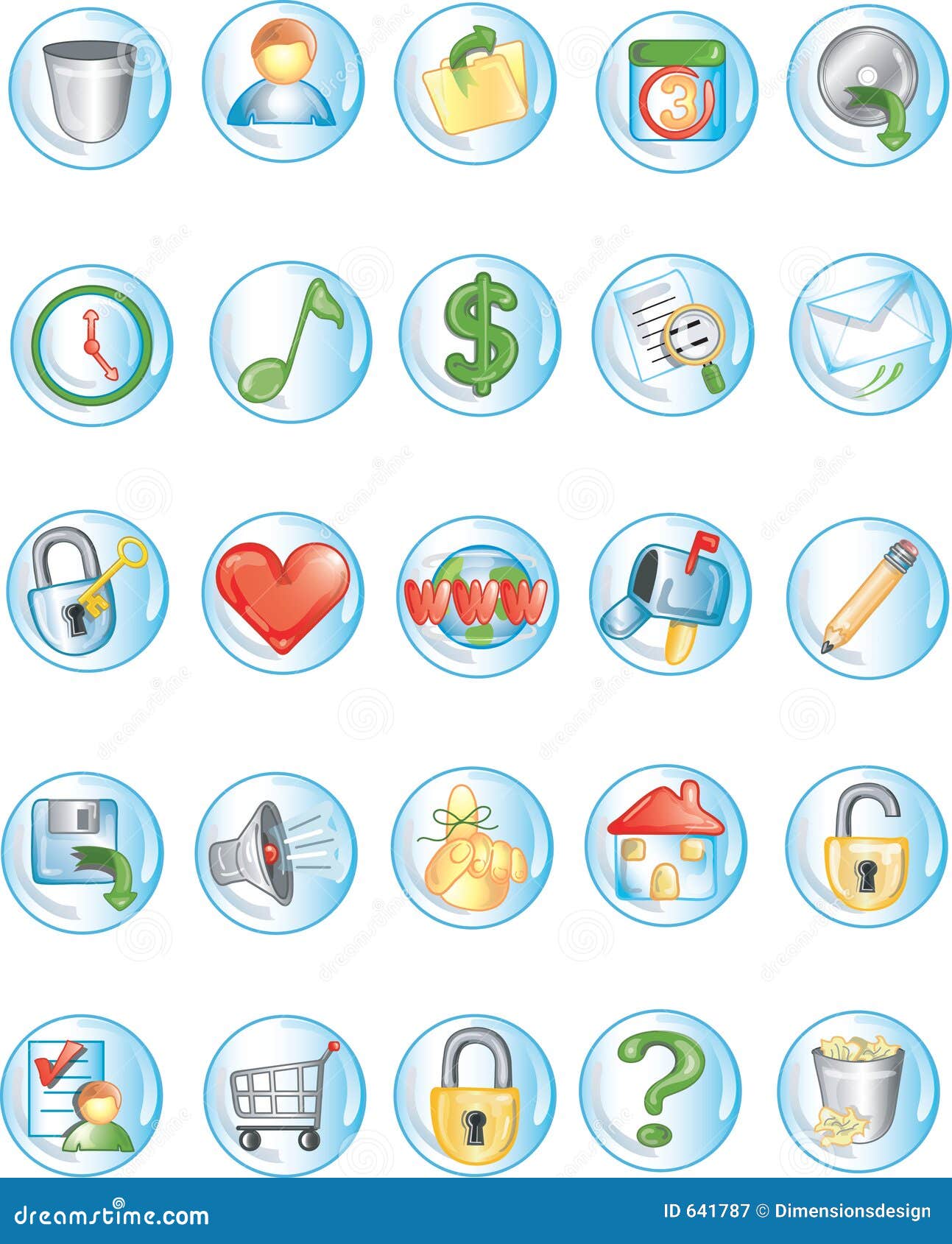 Round icons 2 stock vector. Illustration of money, communication - 641787