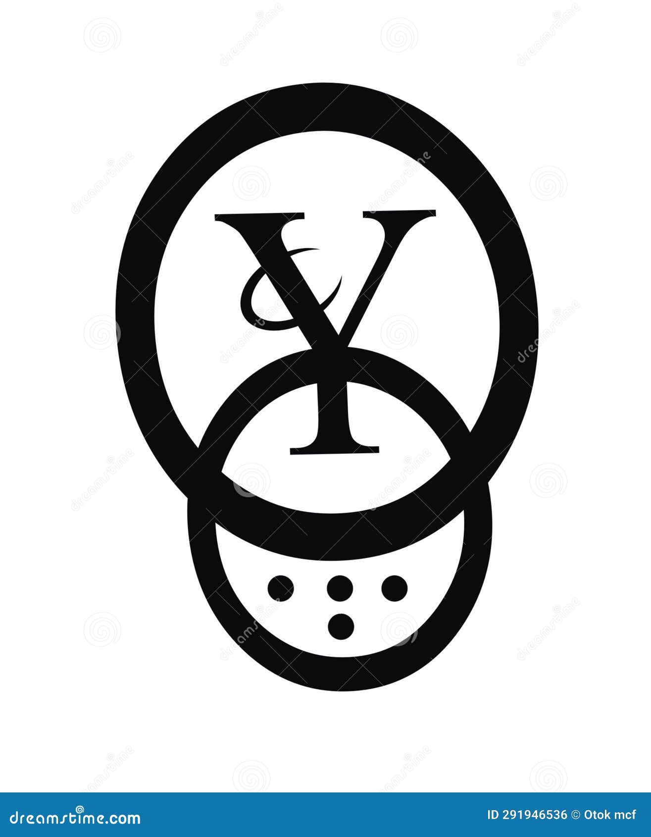 Round simple black logo stock illustration. Illustration of logo ...