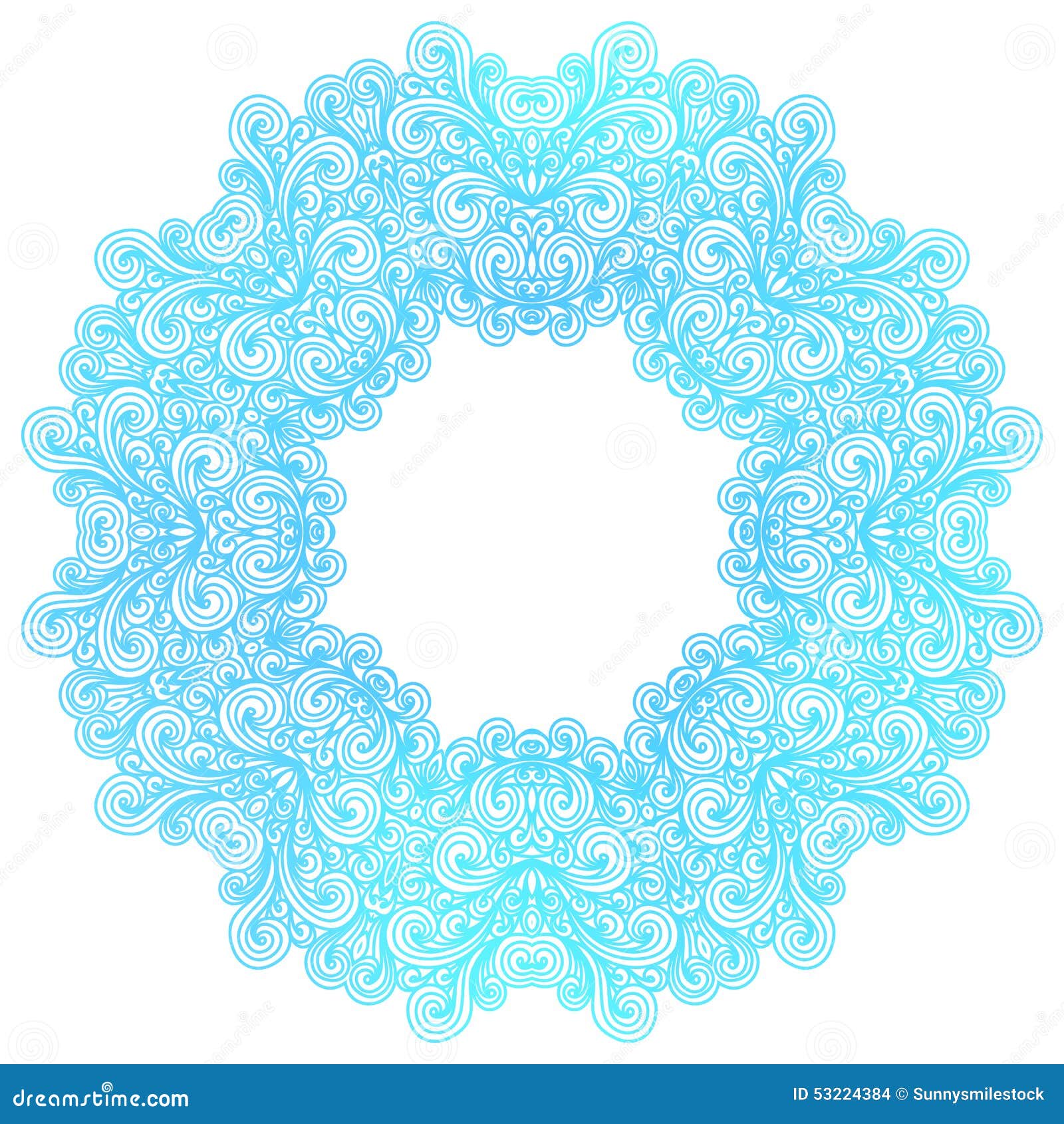 Round indian pattern stock illustration. Illustration of mandala - 53224384