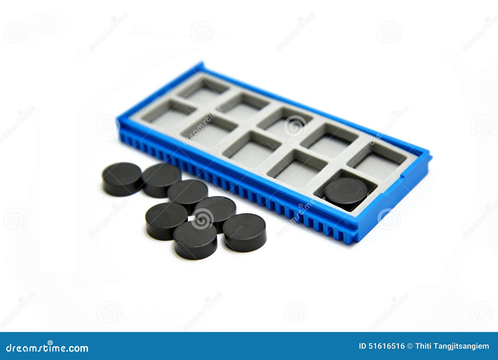 Round INSERT cutting stock photo. Image of ceramic, industrial - 51616516