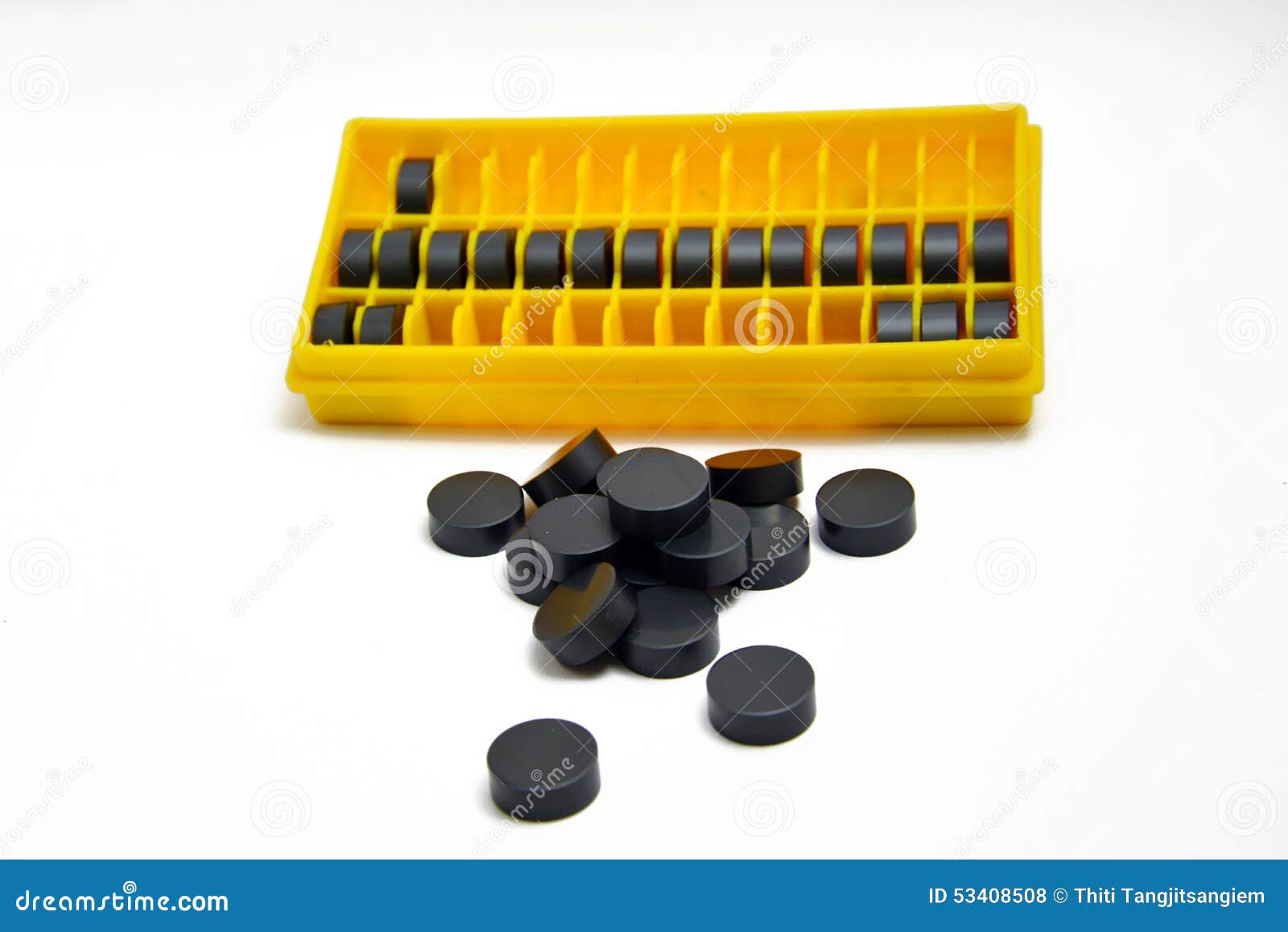 Round INSERT cutting stock photo. Image of closeup, check - 53408508