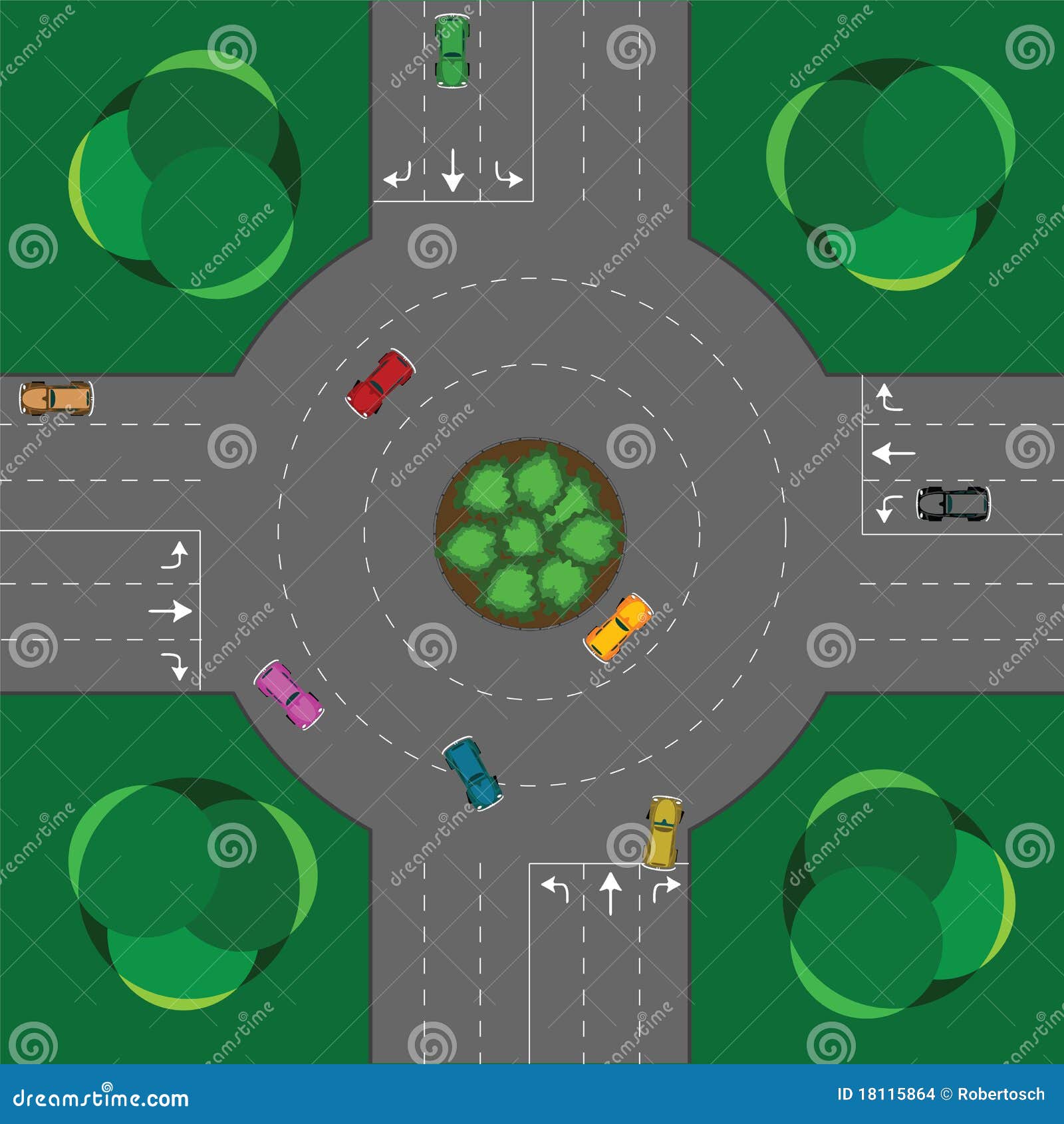 Round intersection stock vector. Illustration of gray - 18115864