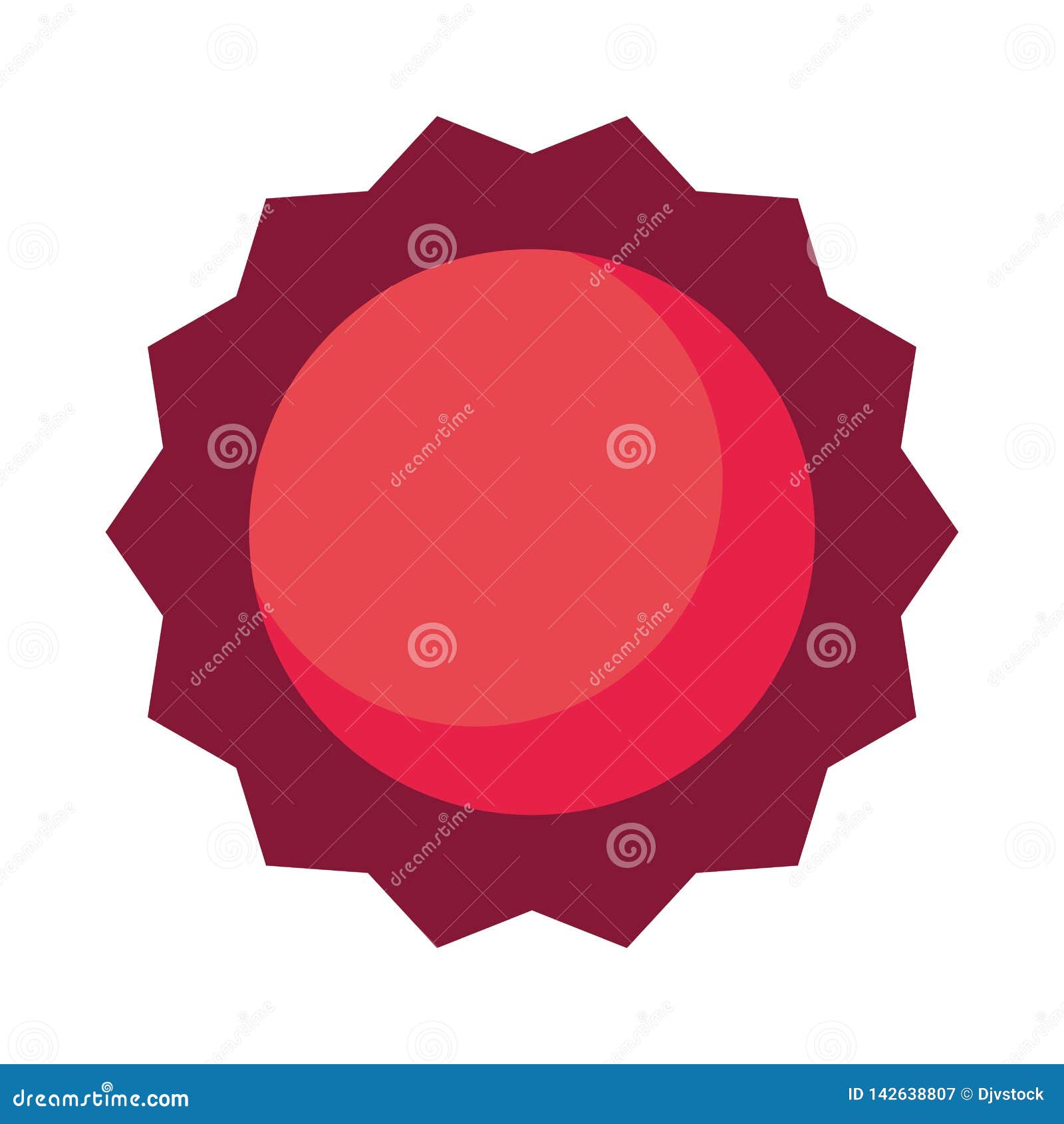 Round label blank template stock vector. Illustration of design - 142638807