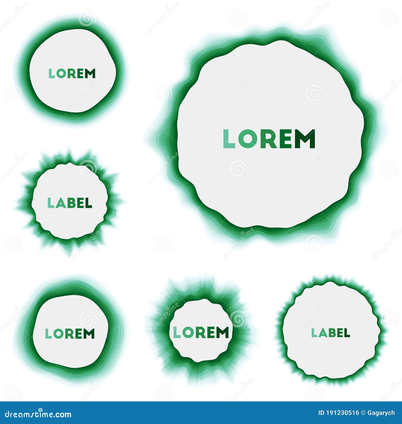 Round labels. stock vector. Illustration of label, badge - 191230516