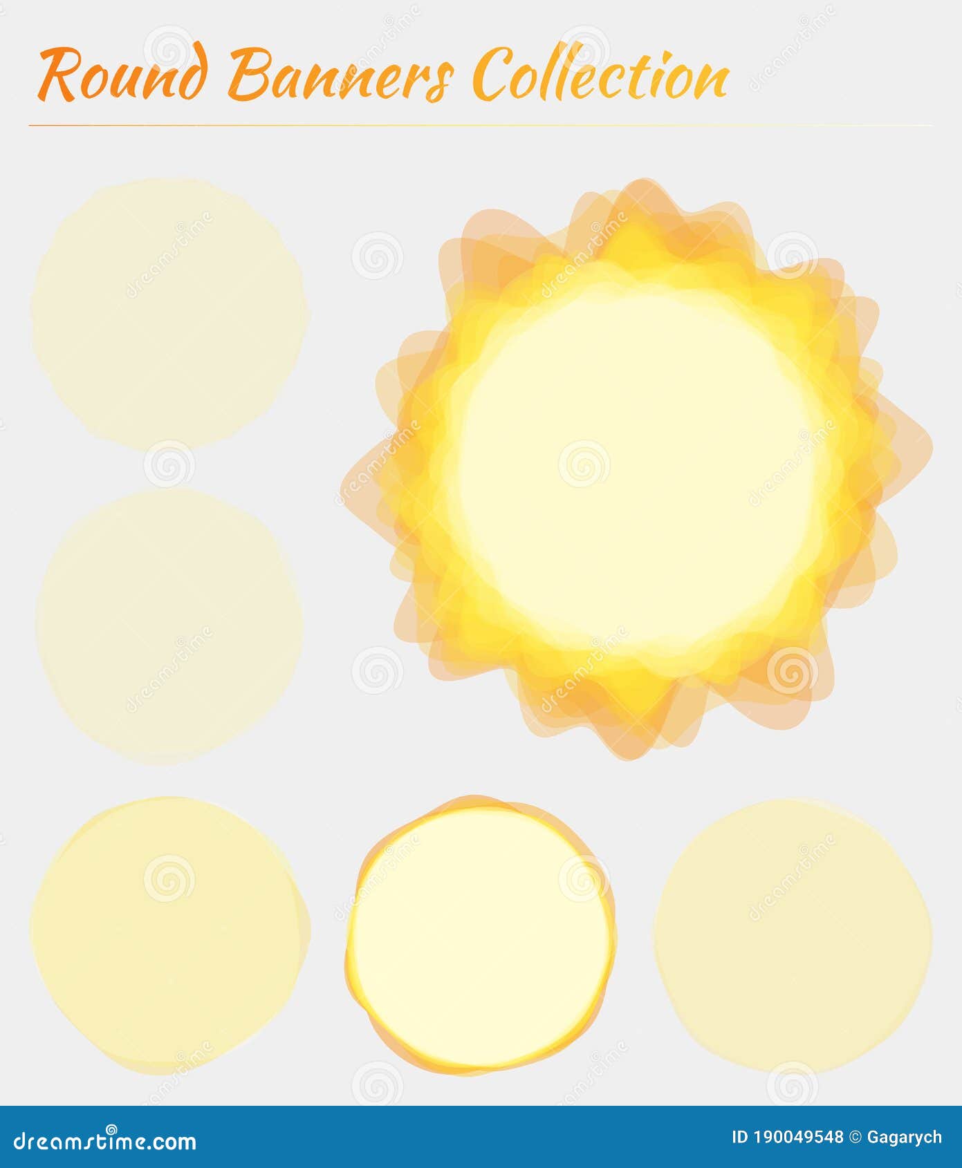 Round labels. stock vector. Illustration of creative - 190049548