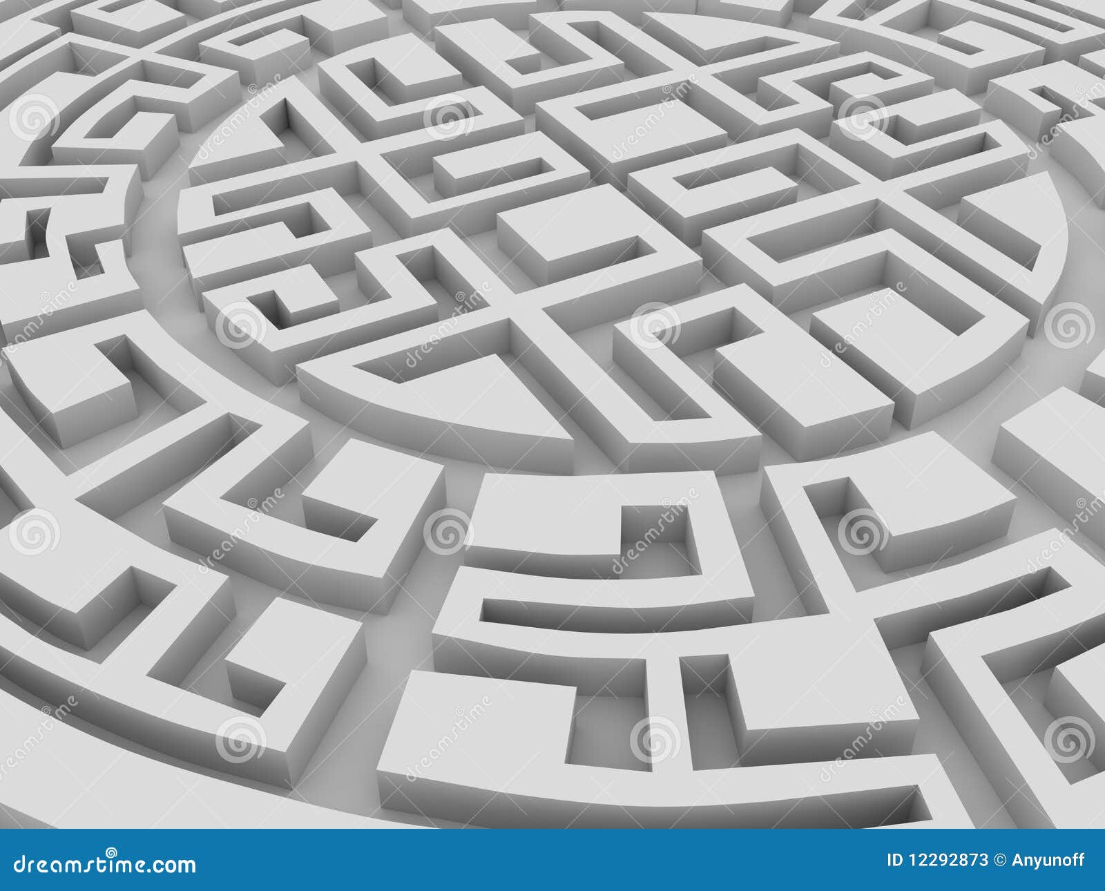 Round labirinth stock illustration. Illustration of labyrinth - 12292873
