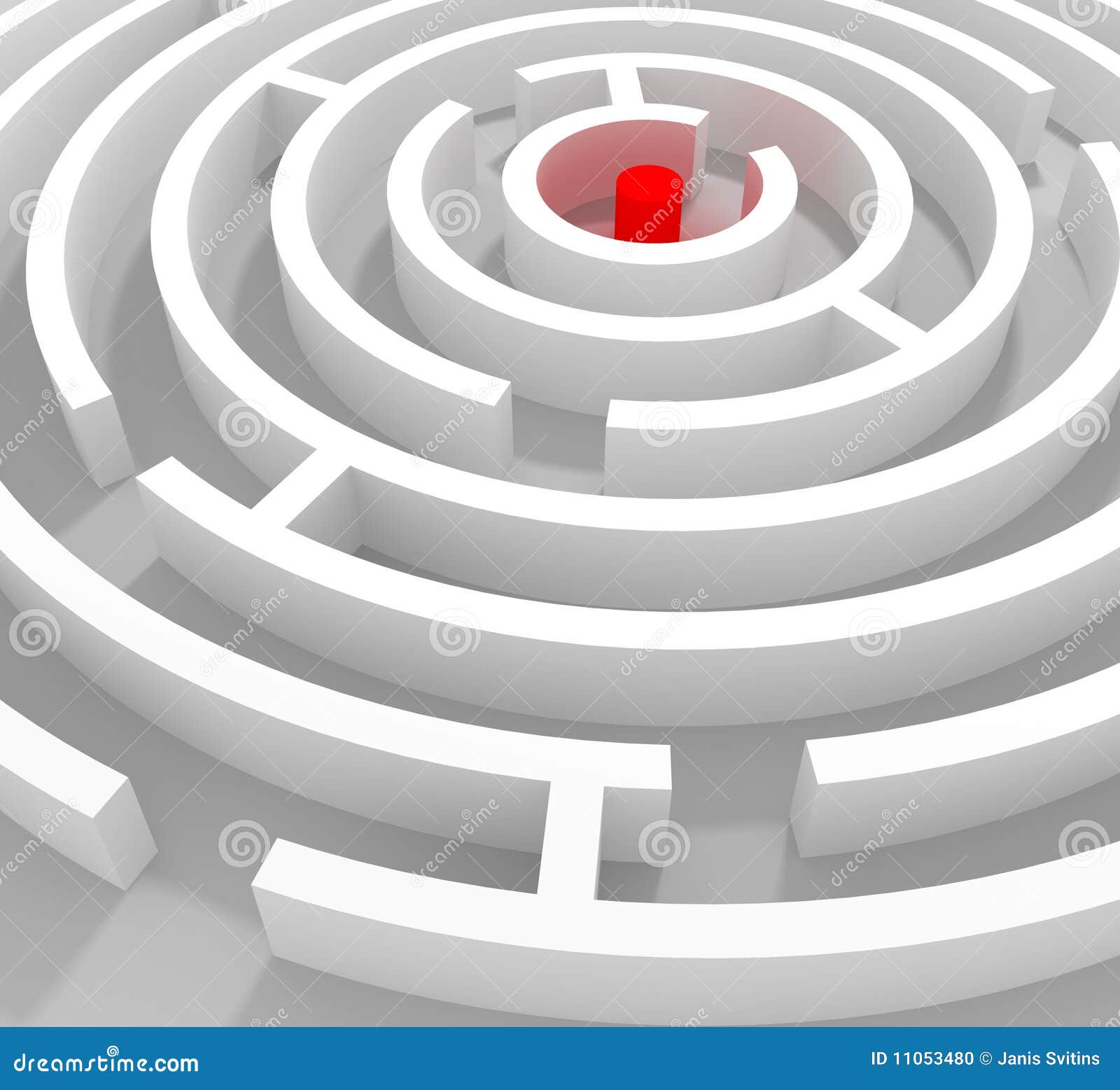 Round labyrinth stock illustration. Illustration of figure - 11053480