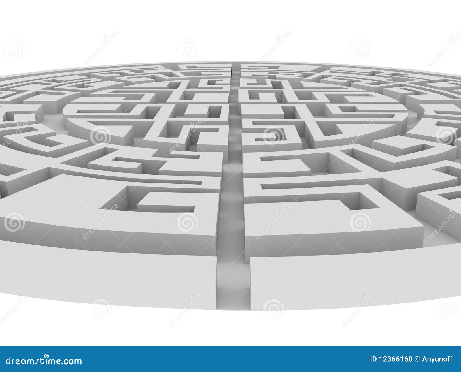 Round labyrinth stock illustration. Illustration of radial - 12366160