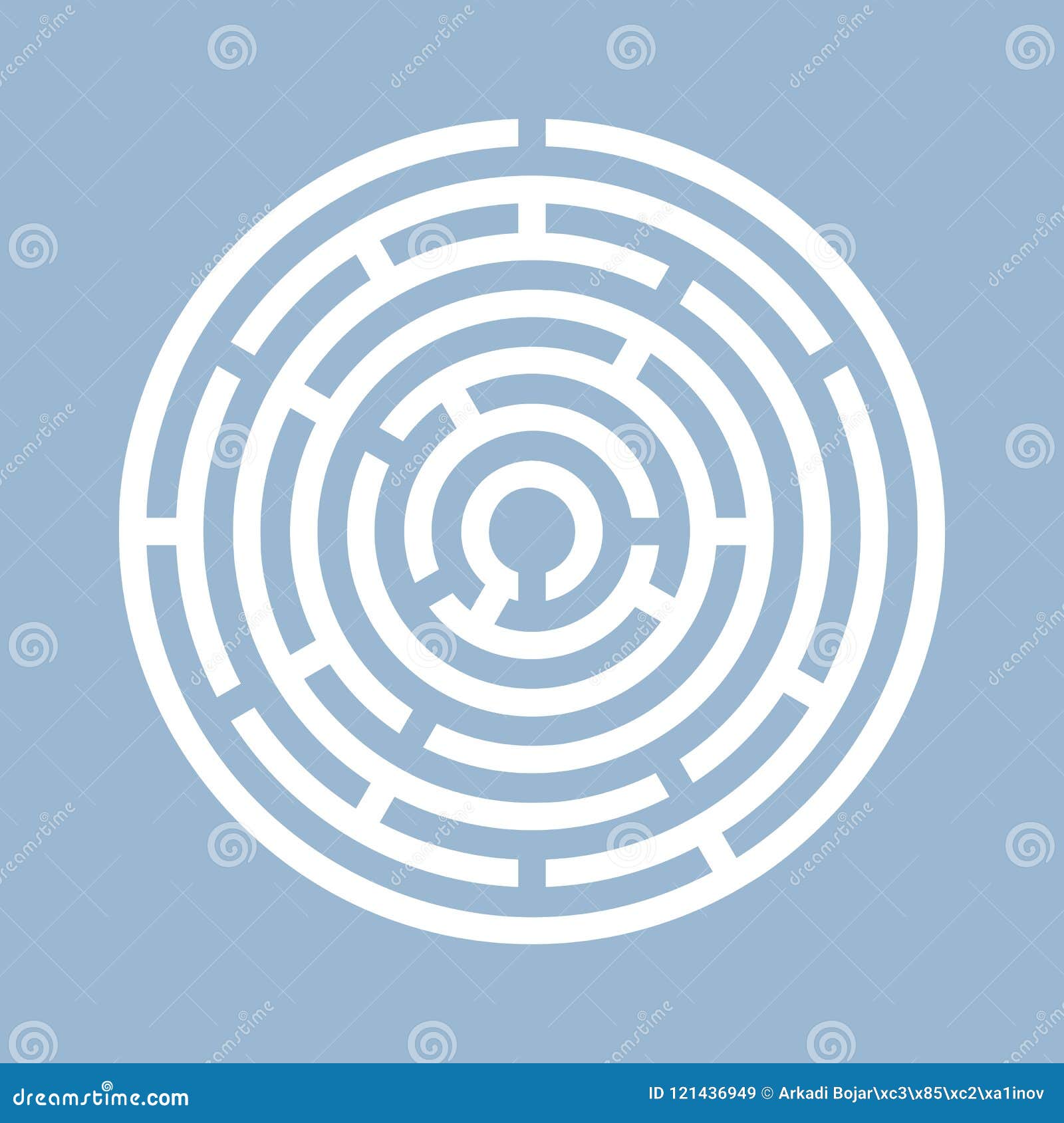 Labyrinth Vector Icon Isolated On Transparent Background, Linear ...