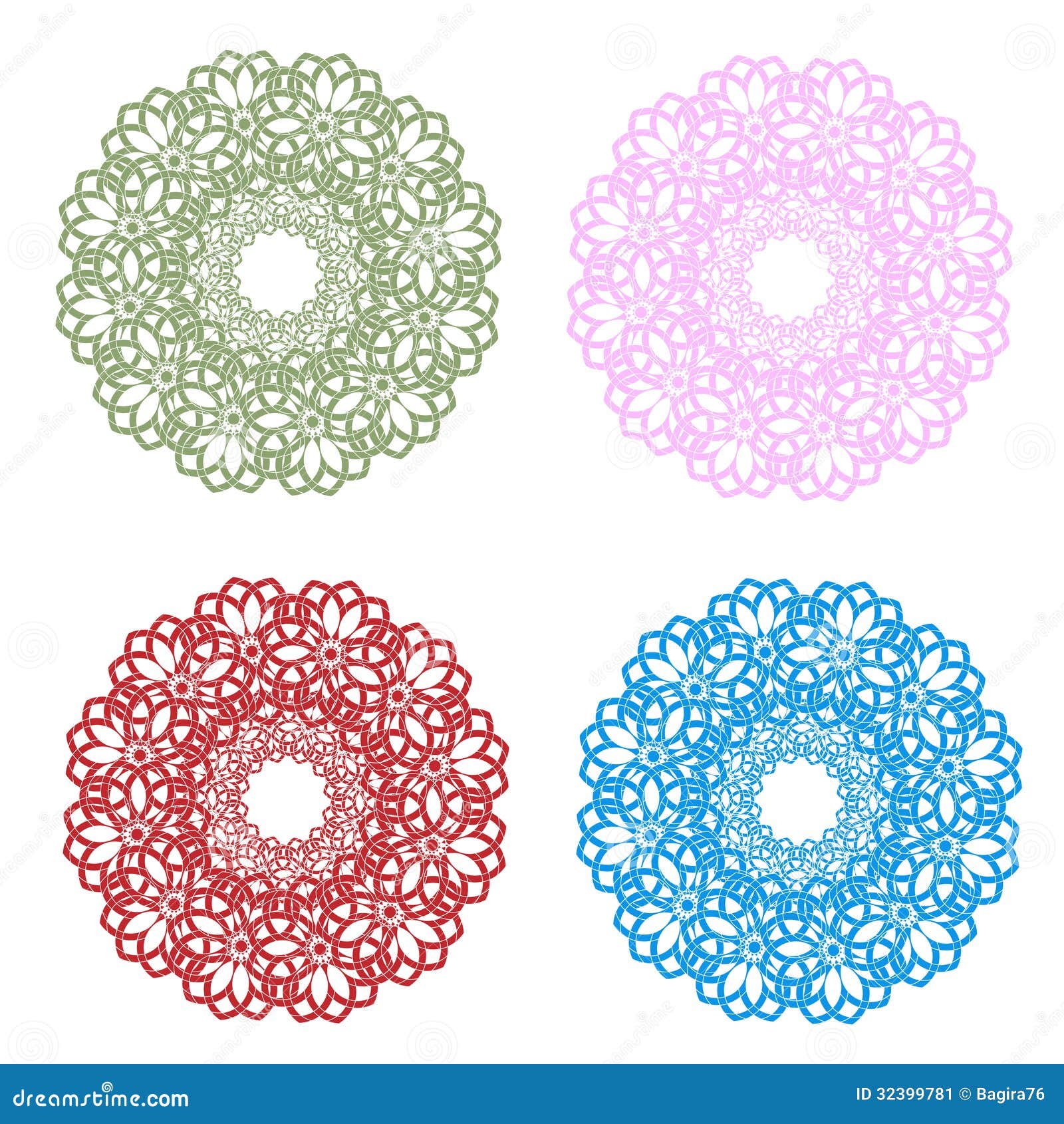 Round lace pattern stock illustration. Illustration of ornament - 32399781