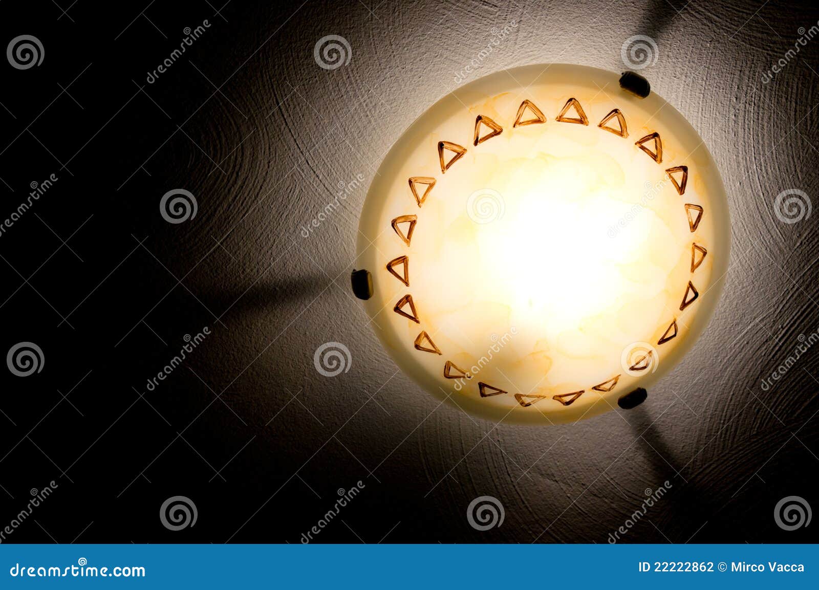 Round lamp stock photo. Image of shiny, dark, light, electric - 22222862