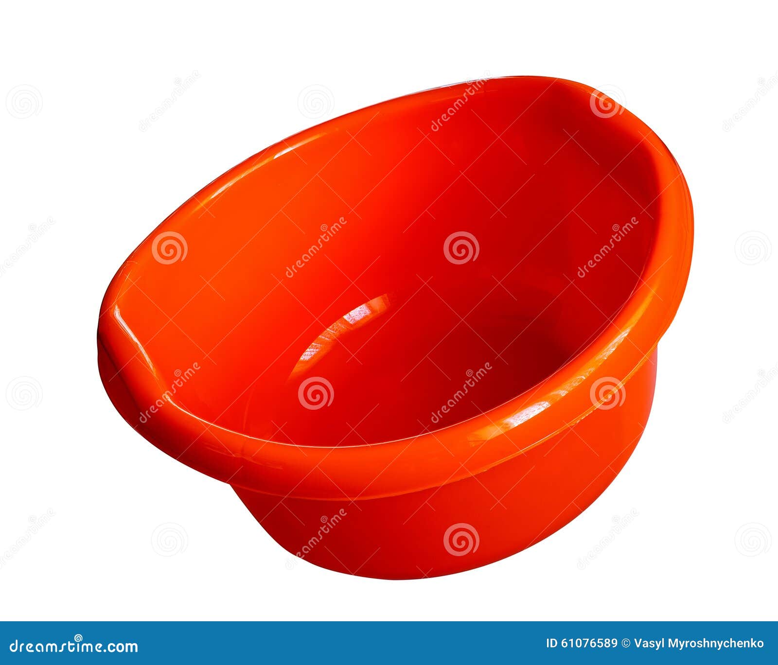 Round Laundry Wash Basin Plastic Stock Image - Image of colored, round ...
