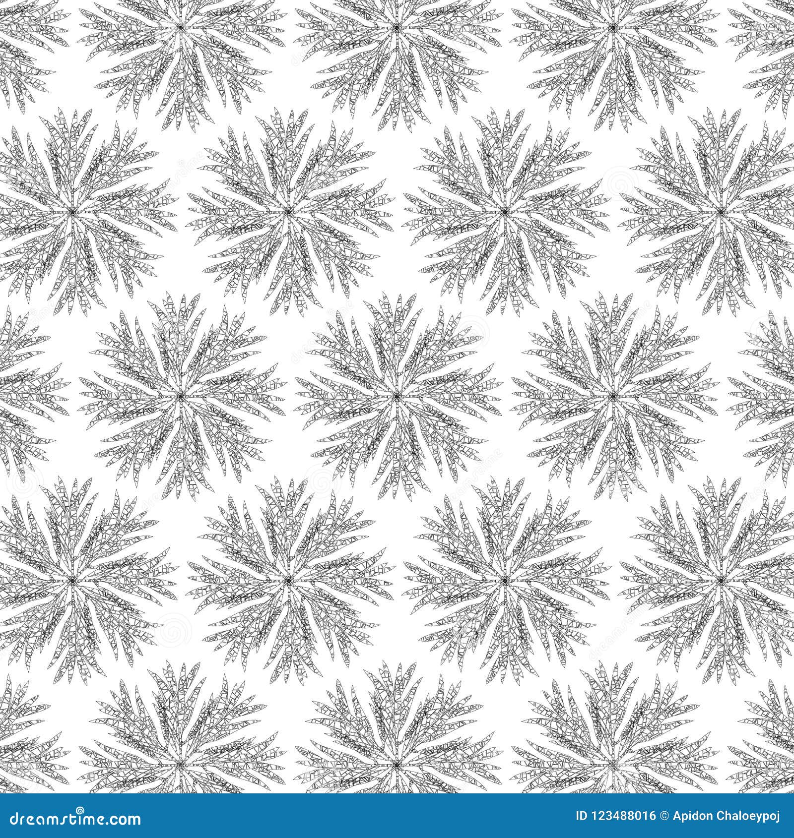 Round Leaf Pattern from the Leafs Transformed by Rectangular Shapes ...