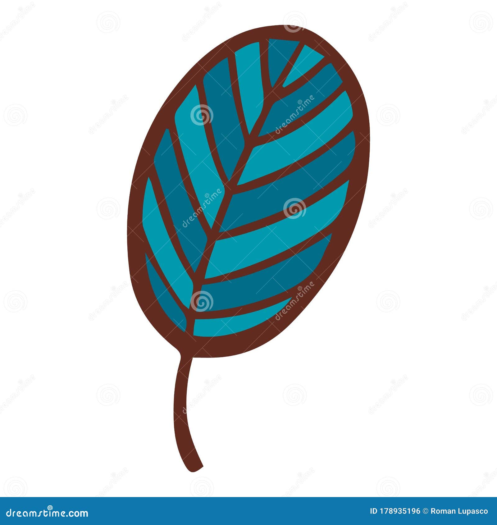 Round Leaf Tree Icon, Hand Drawn Style Stock Vector - Illustration of ...