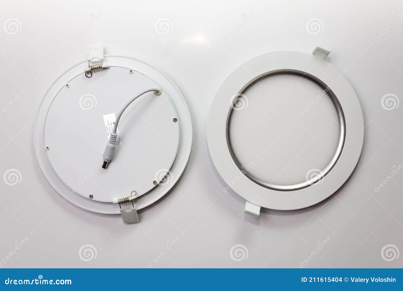 Round led white light stock photo. Image of emergency - 211615404