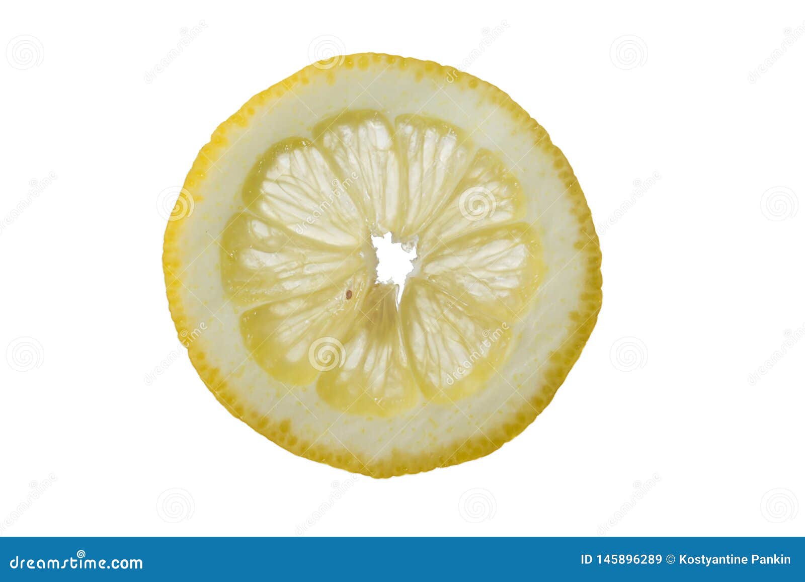 Round Lemon Slice stock image. Image of rind, food, isolated - 145896289