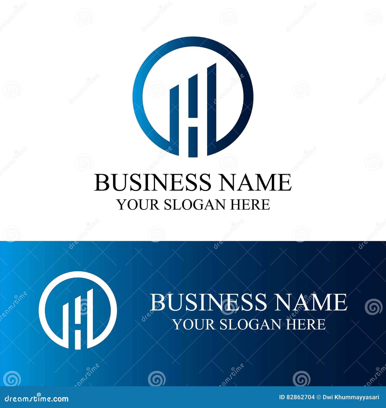 Round letter H logo vector stock vector. Illustration of abstract ...