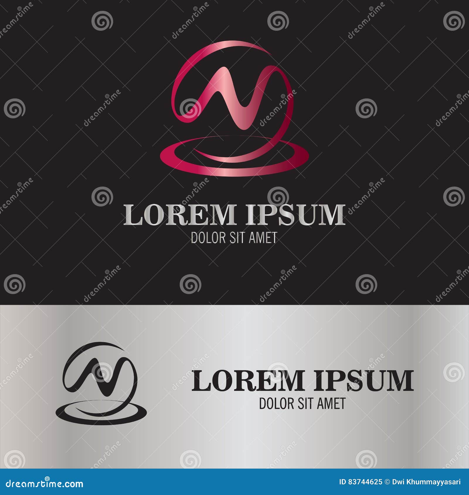 Round letter N logo stock vector. Illustration of creativity - 83744625