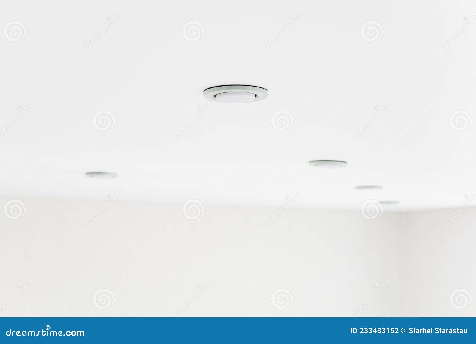 Round Light Bulbs on the Ceiling Stock Photo - Image of ceiling ...