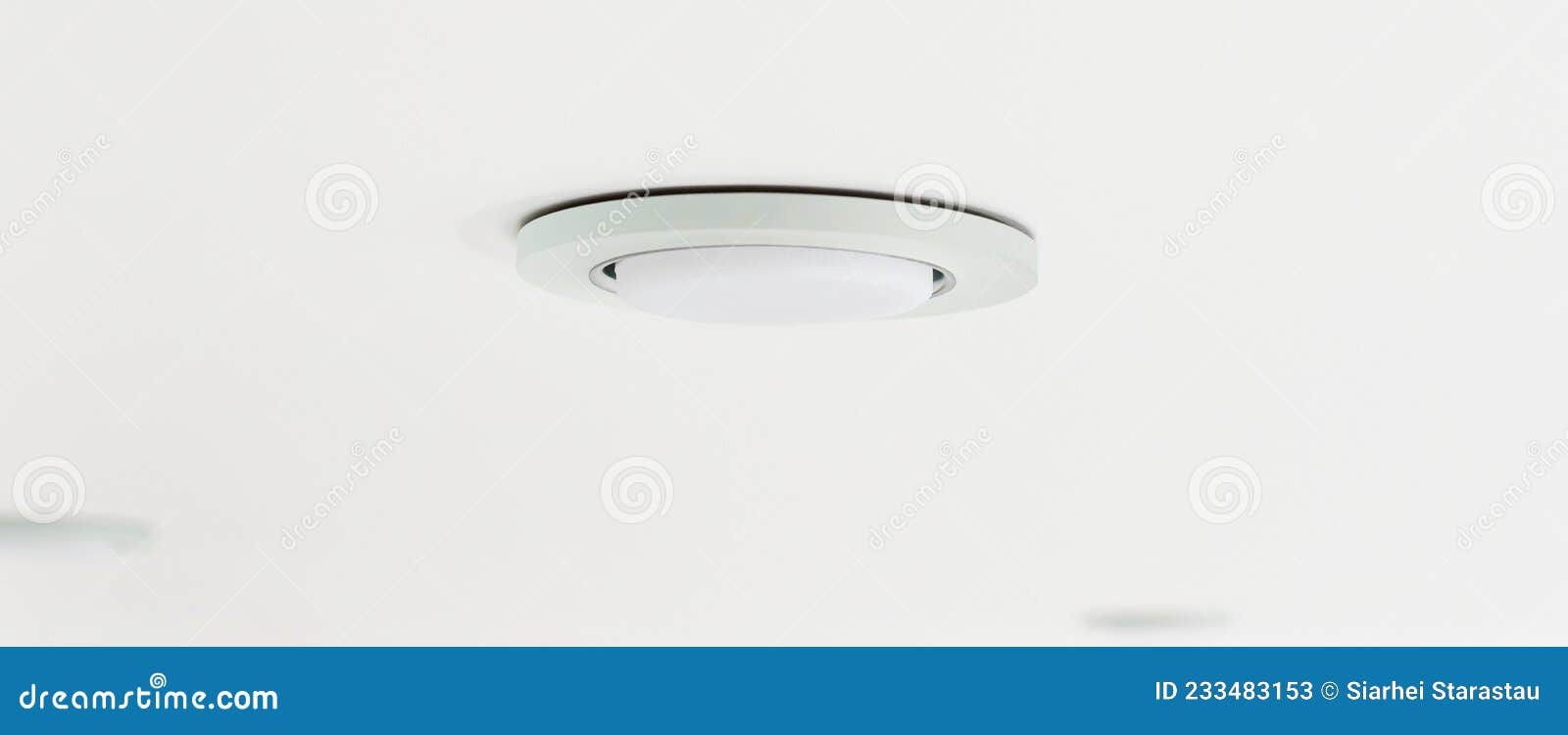 Round Light Bulbs on the Ceiling Stock Image - Image of house, outside ...