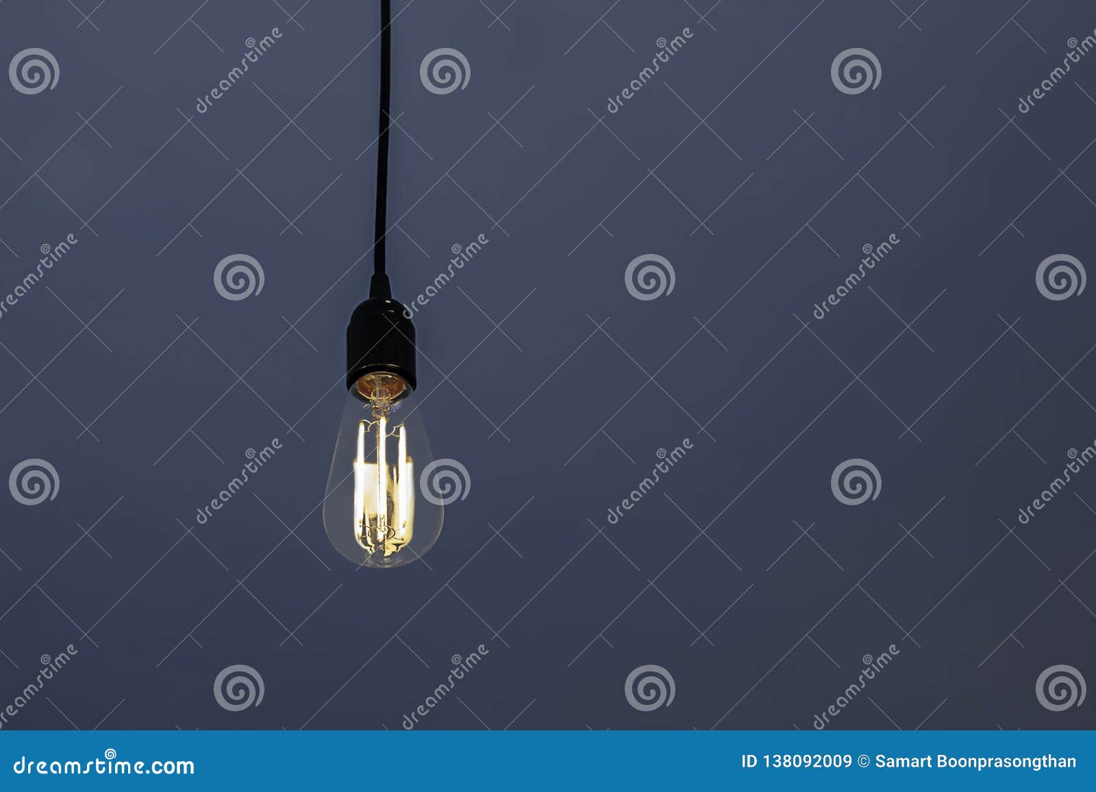 Round Light Bulbs for Illumination at Night Stock Image - Image of ...