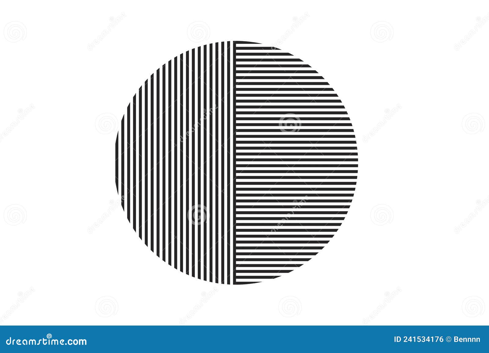 Round Line Pattern. Graphic Line in Circles Form. Stock Photo - Image ...